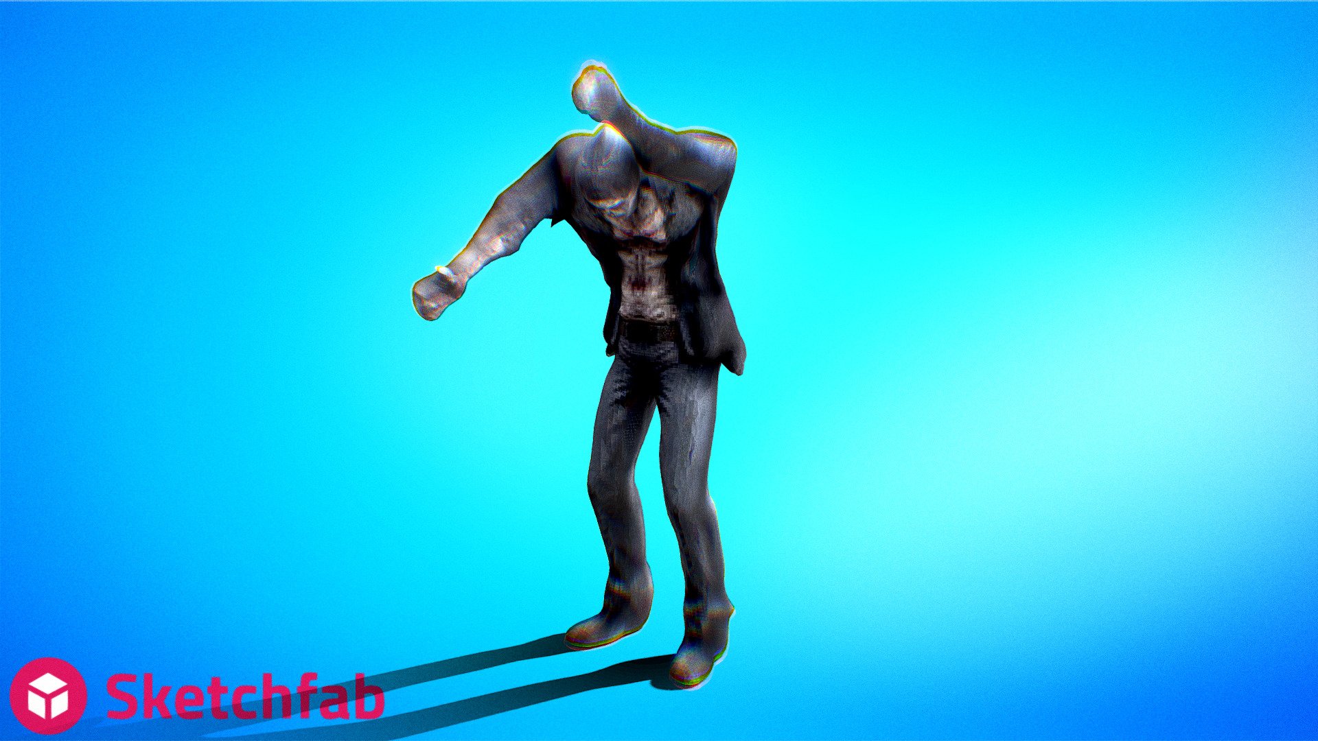 Zombie Game Ready Animated Rigged - Buy Royalty Free 3D model by Sam3D ...