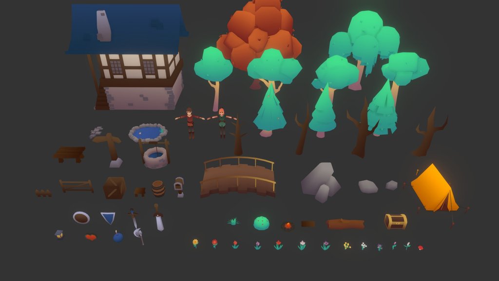 Assets A 3D Model Collection By Atleast13puppies Sketchfab