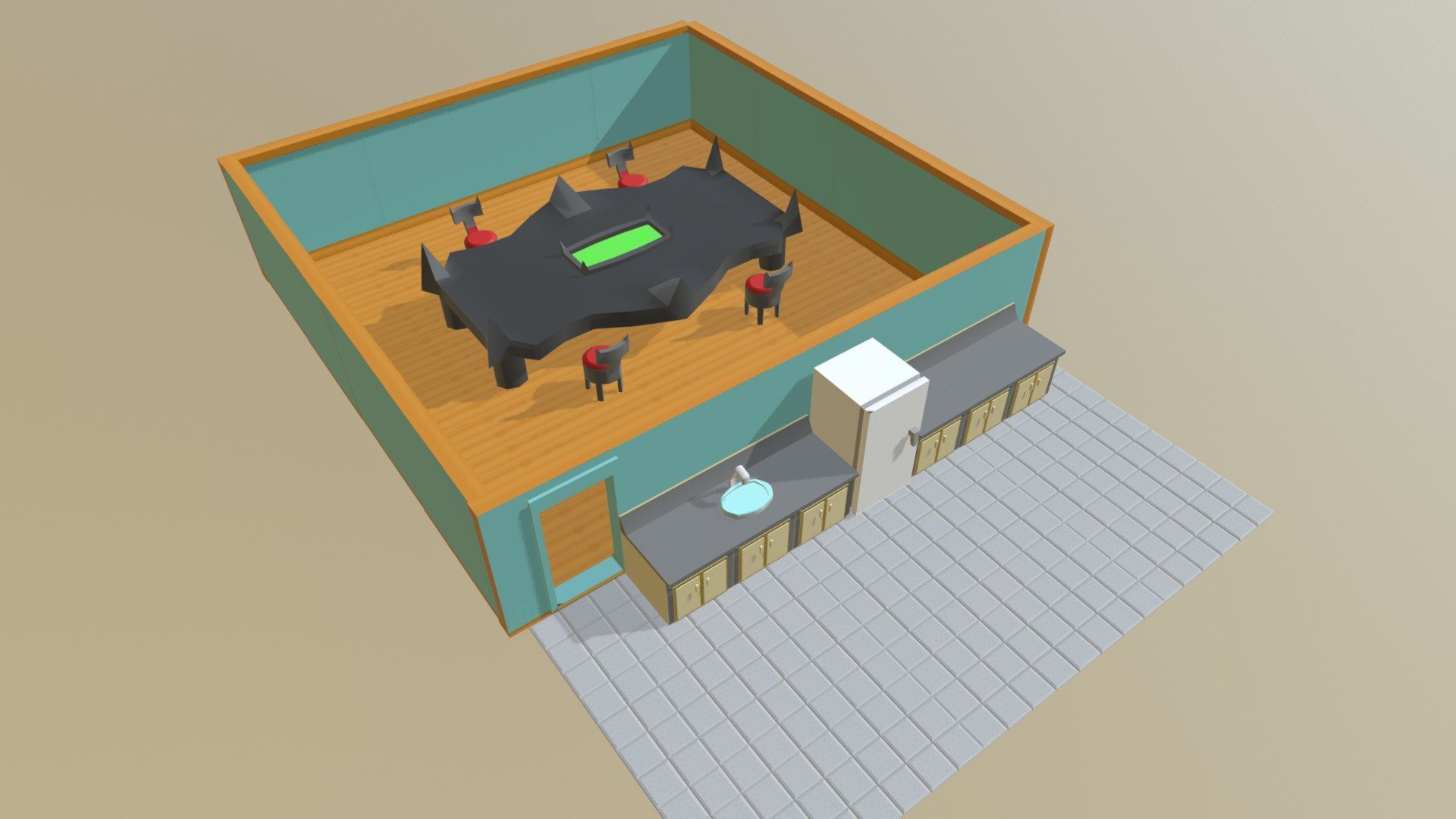 Monster Kitchen and Dining Room - 3D model by Tyler-Bates [bda3c2b ...