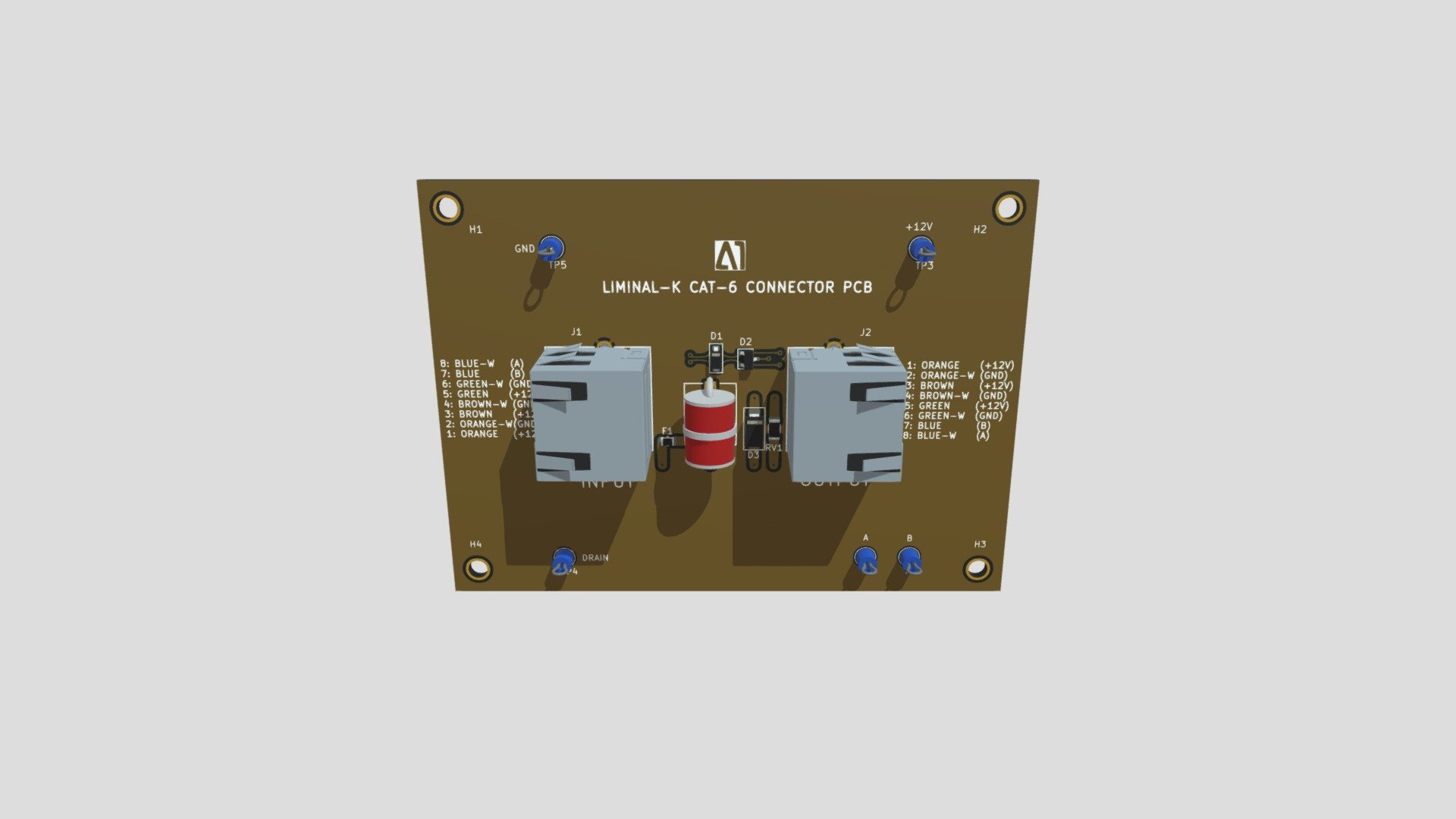 CAT6 SLPITTER Rev-A - 3D model by swaroopmane1005 [bda428b] - Sketchfab