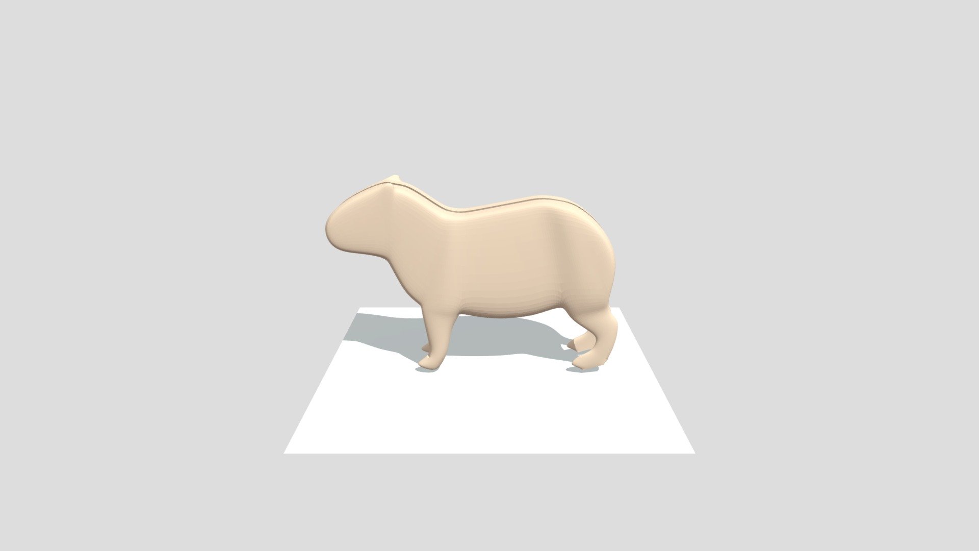 Capybara-high-poly - 3D model by Teodor (@dimitrovteodor2) [bda4e97 ...