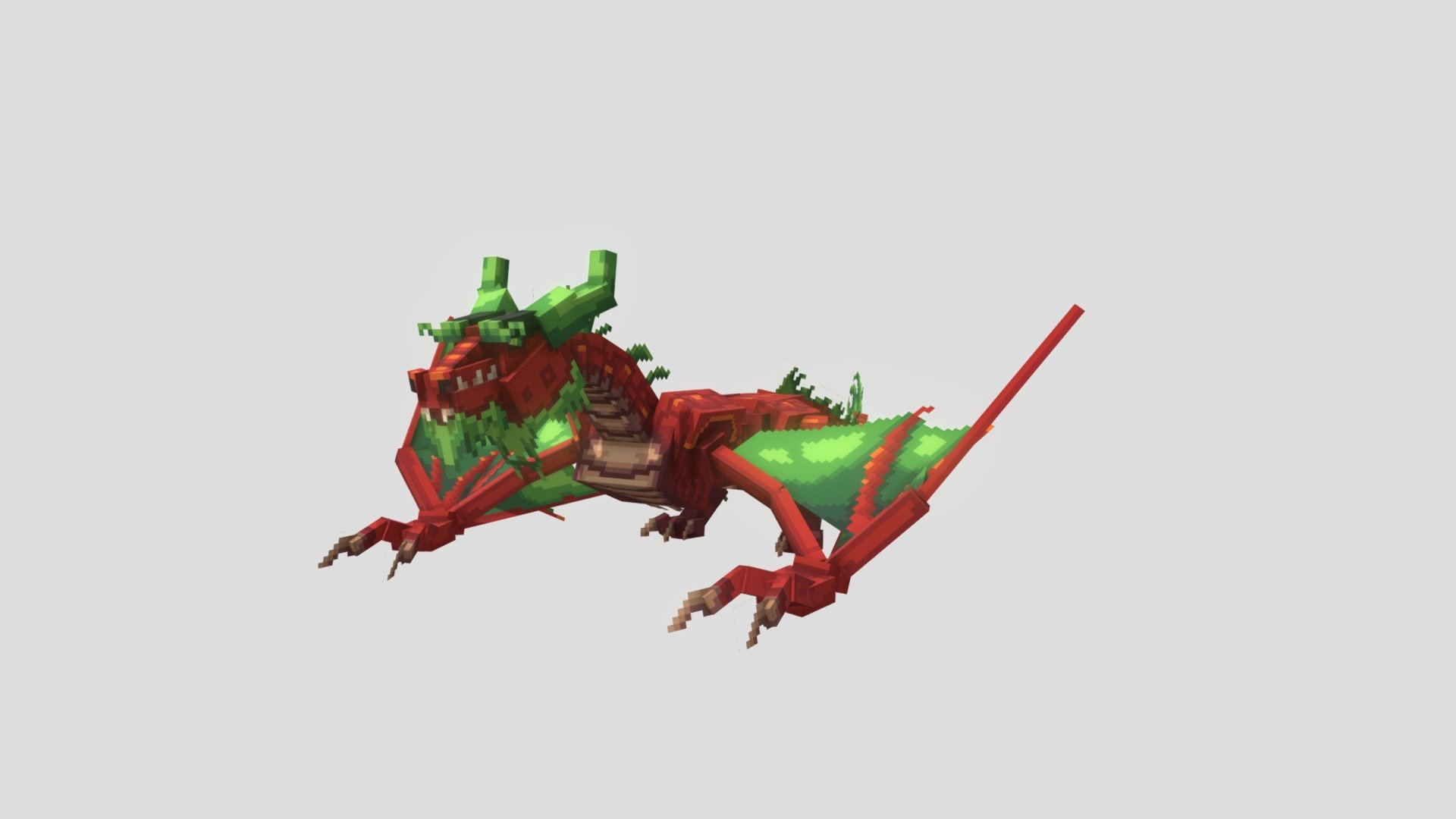 Wyvern /commission open - 3D model by Queue (@blockbenchqueue) [bda9390 ...