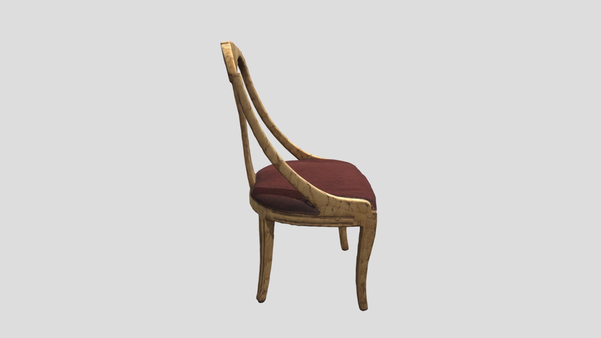 Traditional Old Chair Game Ready - 3D model by AliArtist3D [bdaa9f6 ...
