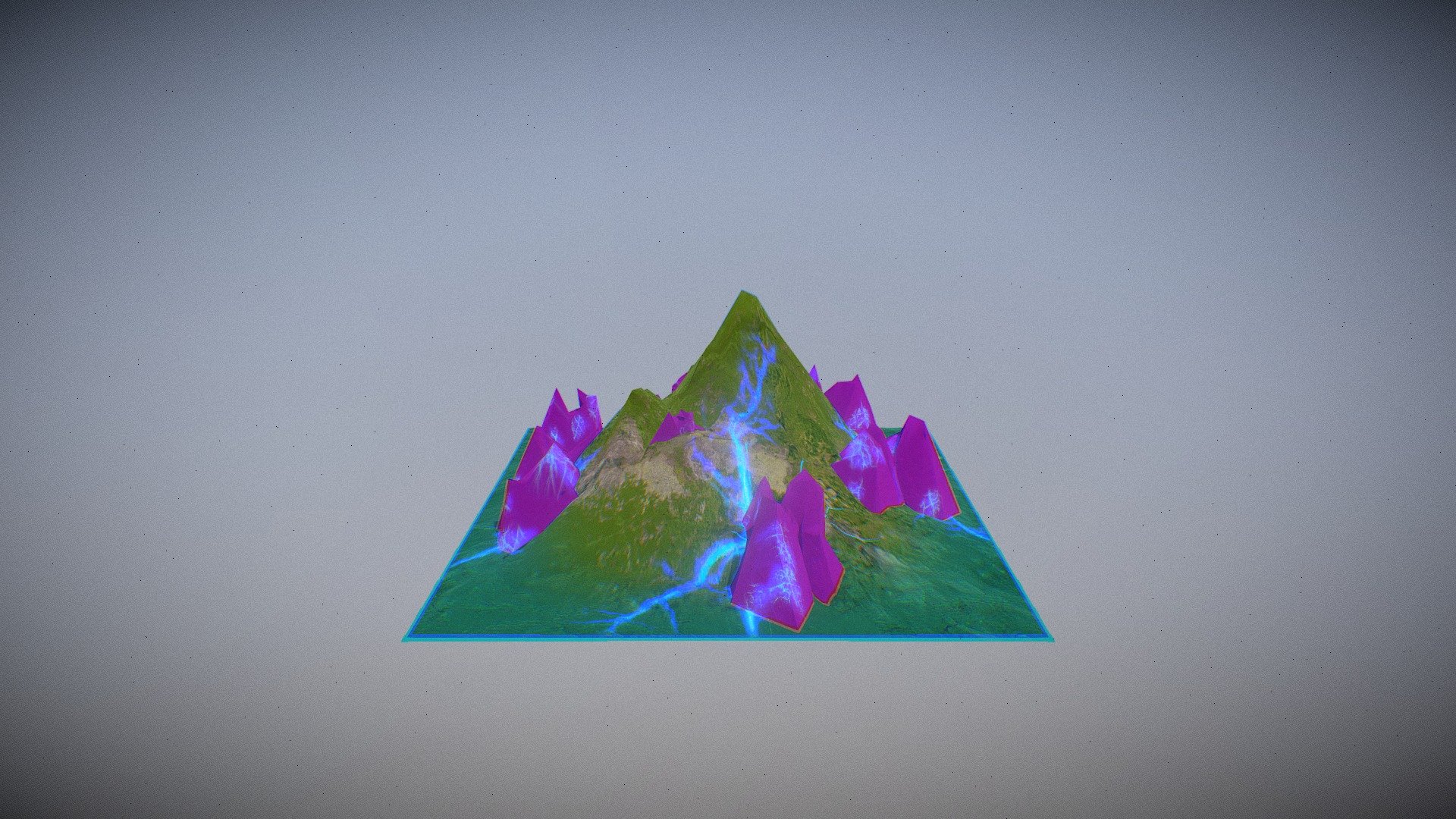 Crystal Mountain - 3D model by vera.artlopez [bdab319] - Sketchfab