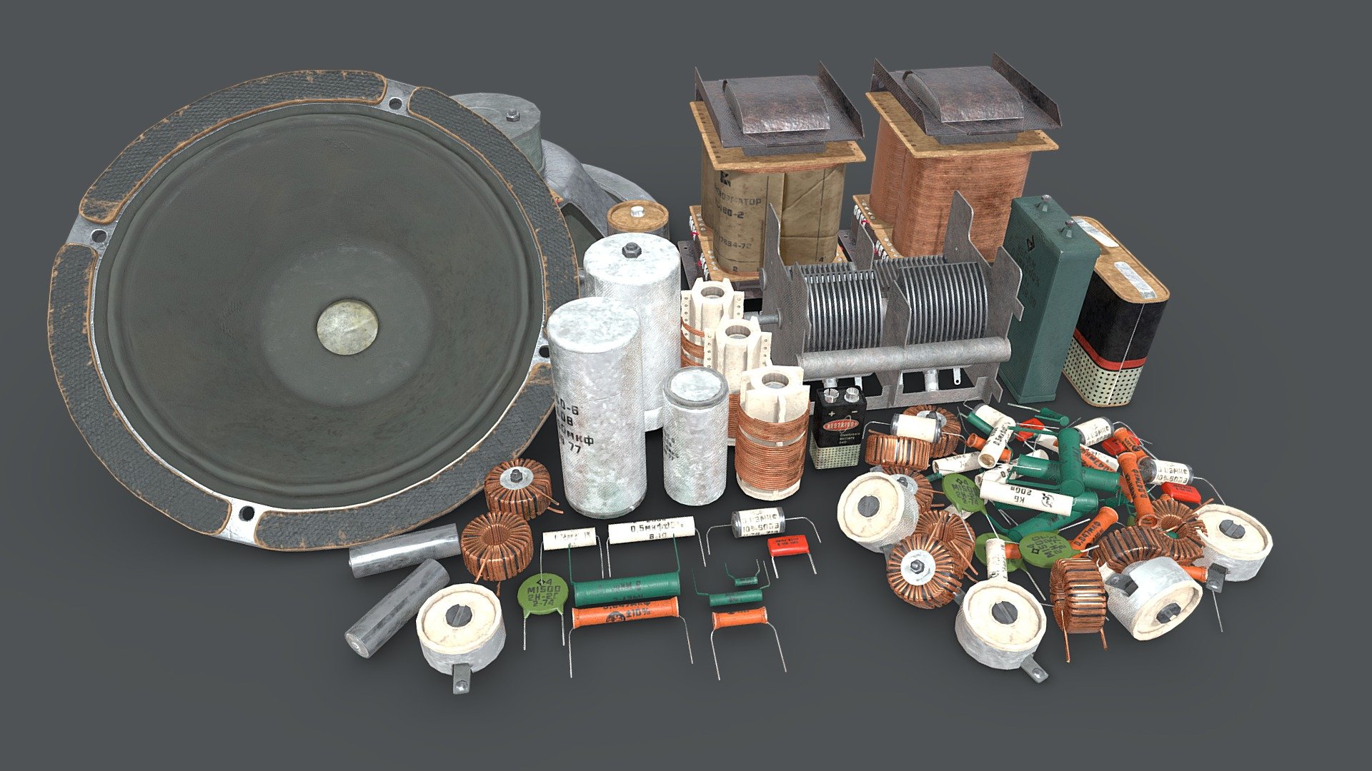 Electronics component Vol.2 - 3D model by VladRad [bdaf57c] - Sketchfab