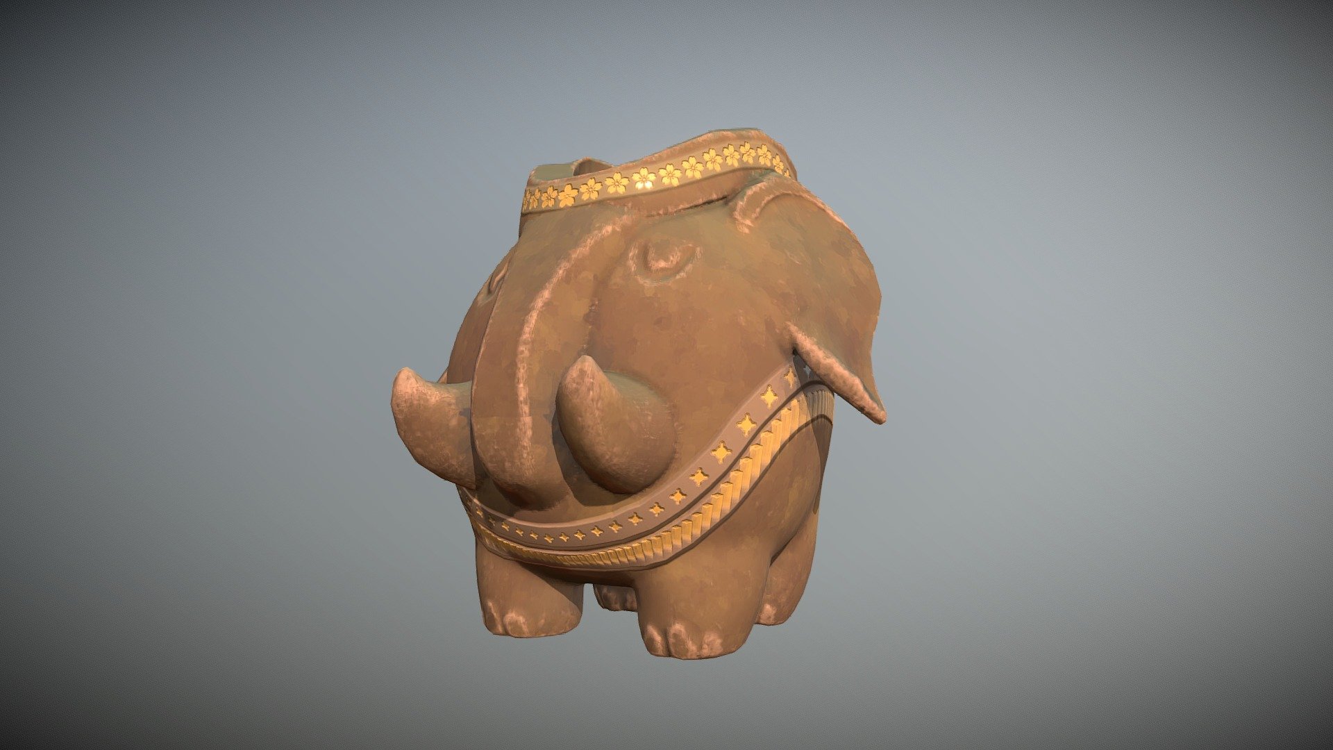 Stylized Elephant Flower Pot - Buy Royalty Free 3D model by Buddha ...