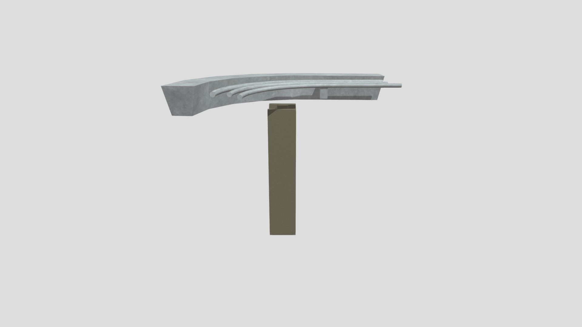 Monorail track turn - Download Free 3D model by MatthewCummins23 ...