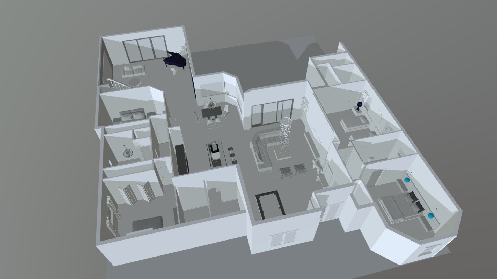 Villa Prestige - 3D model by Michael Gschwandtner (@blensor) [bdb21c6 ...