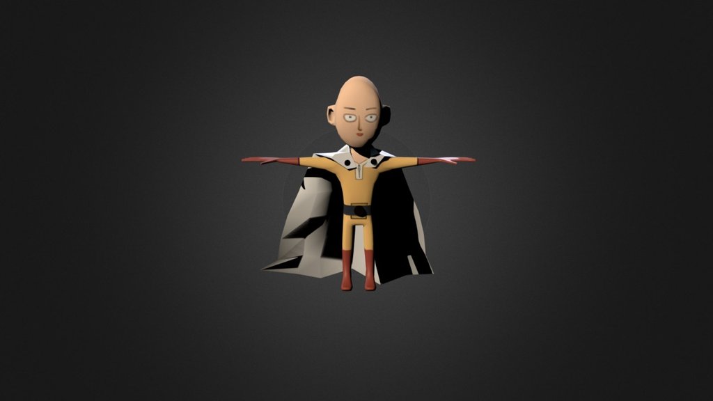 Mini Saitama - 3D model by Diane (@sunako) [bdb4c36] - Sketchfab