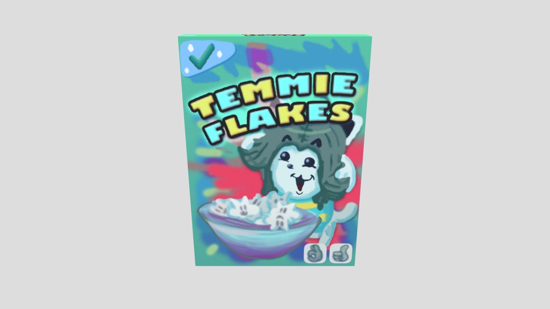 Cereal Temmie Flakes - Download Free 3D model by RavenBlox [bdb549a] - Sketchfab