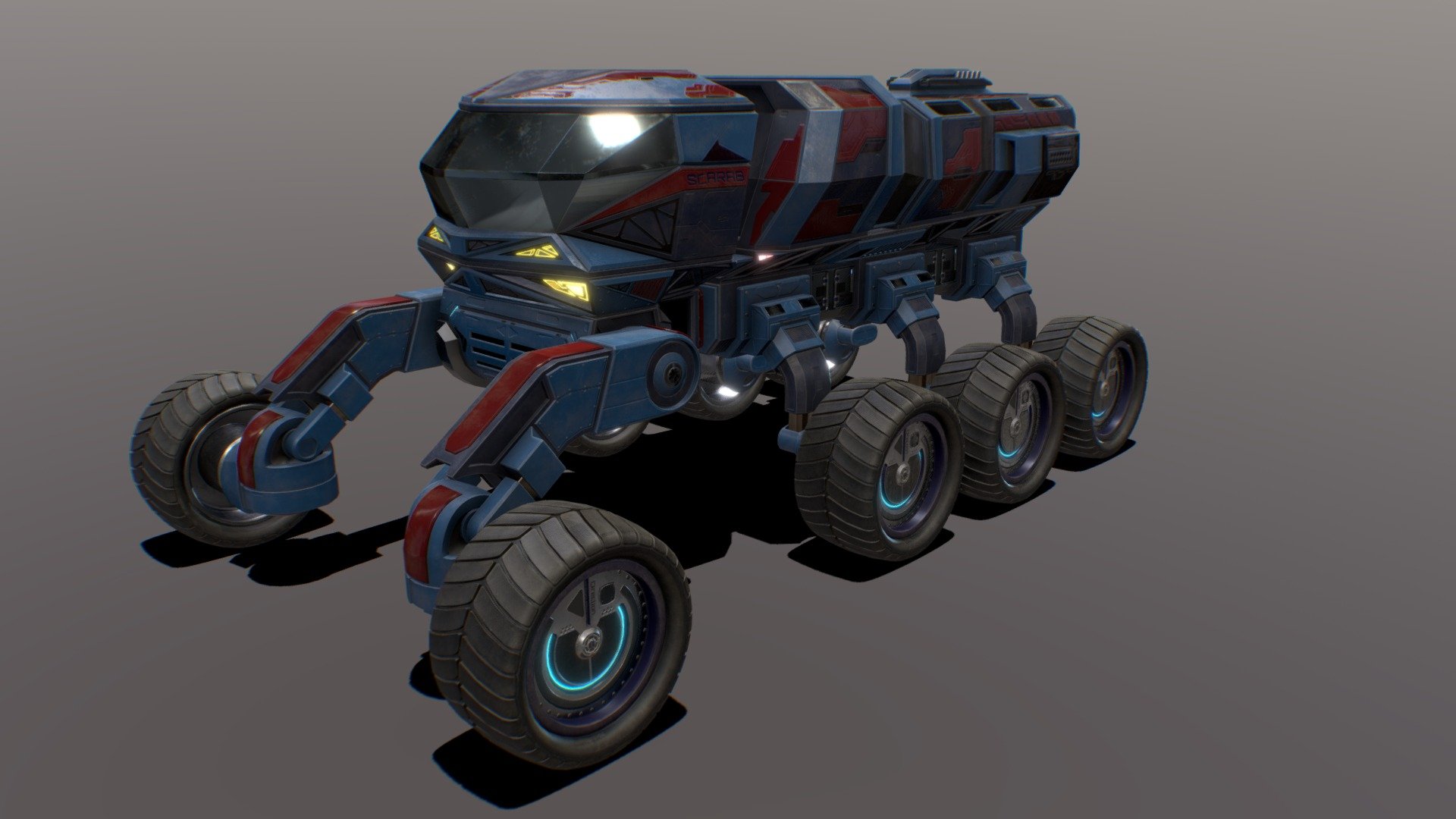 Scarab Exploration Truck - 3D model by Maxim Senchenko (@SenchenkoMA ...