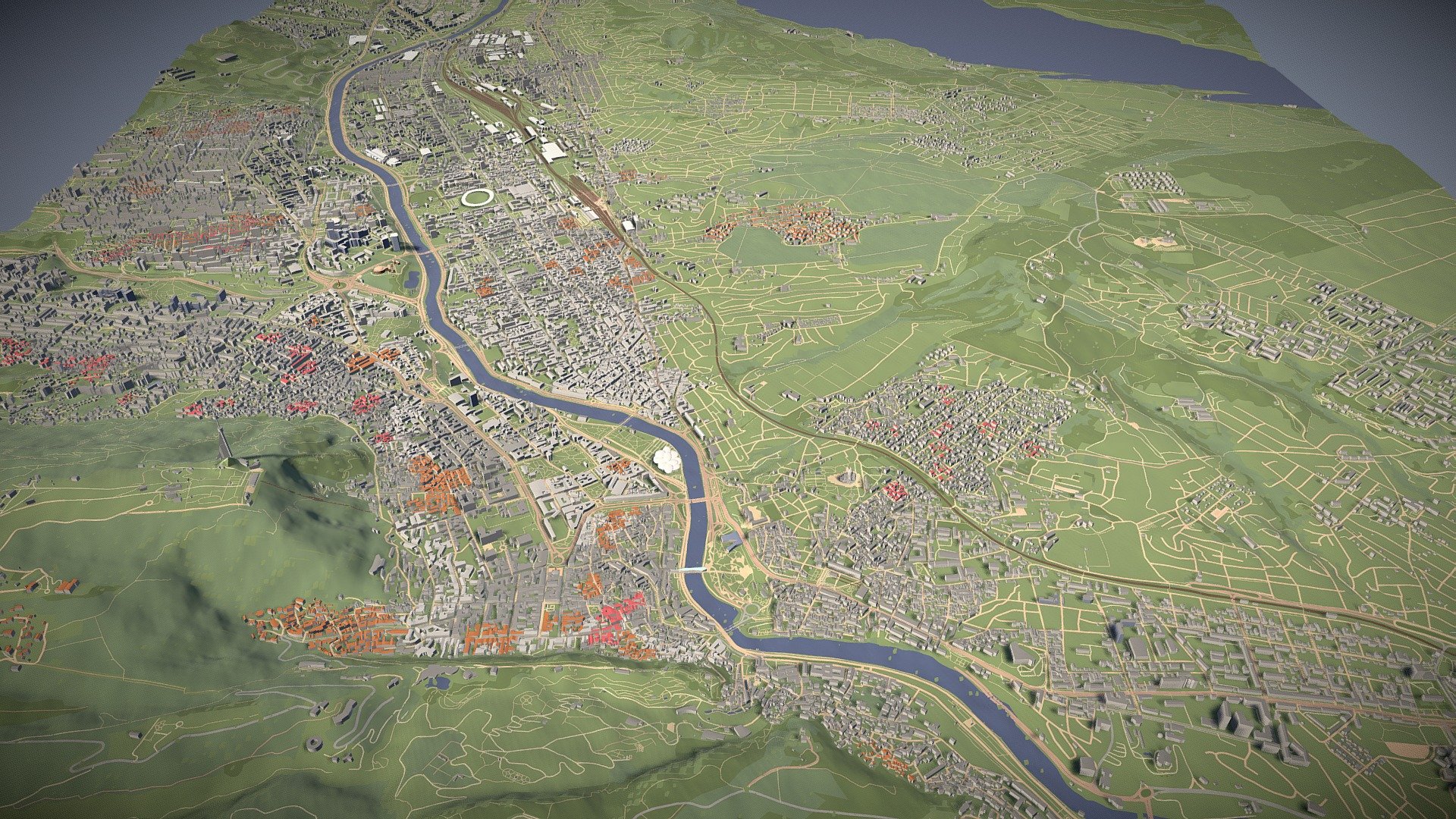 Tbilisi Georgia - city and urban - Buy Royalty Free 3D model by Jinda ...