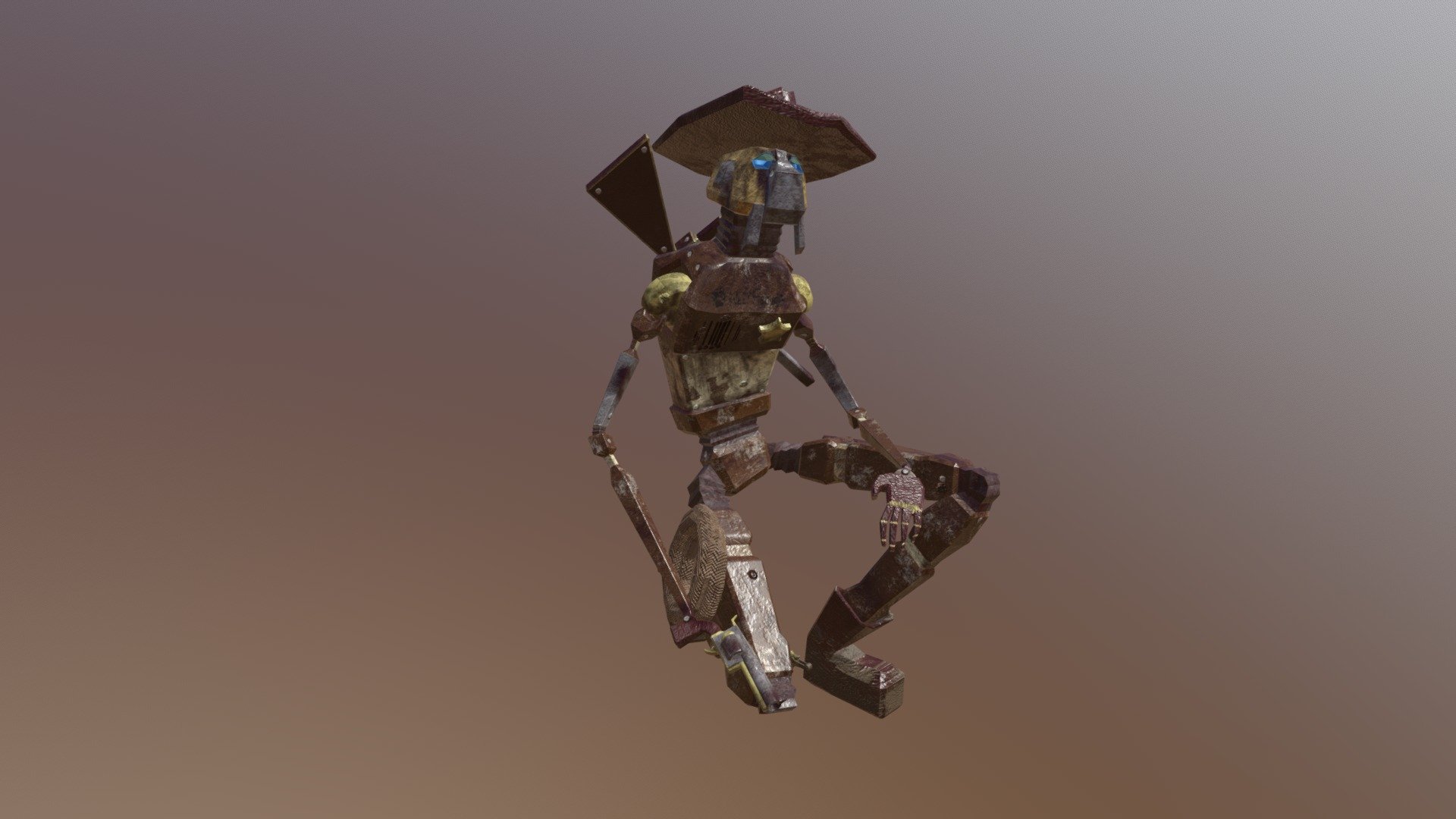 Cowboy Robot - 3D model by kmagpuri [bdba9af] - Sketchfab