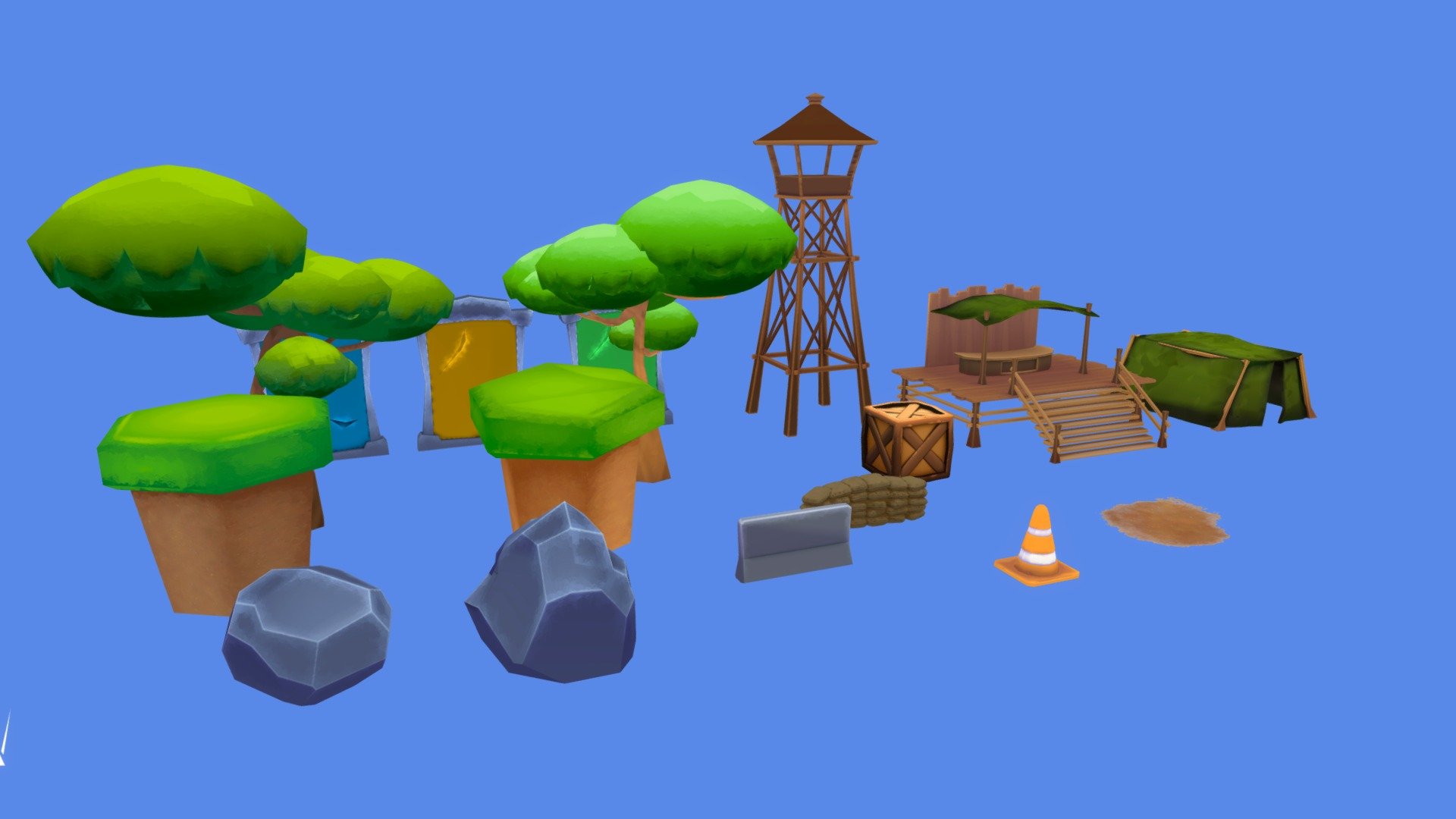 Cartoony Assets for zombie game - 3D model by Lorenzo Maganha ...
