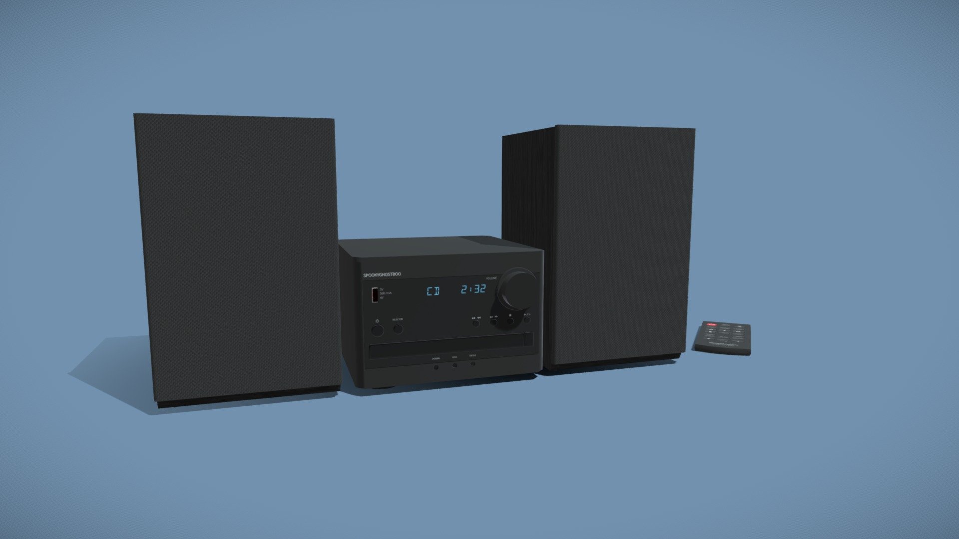 Stereo System Speaker and Controls - 3D model by Spookyghostboo ...