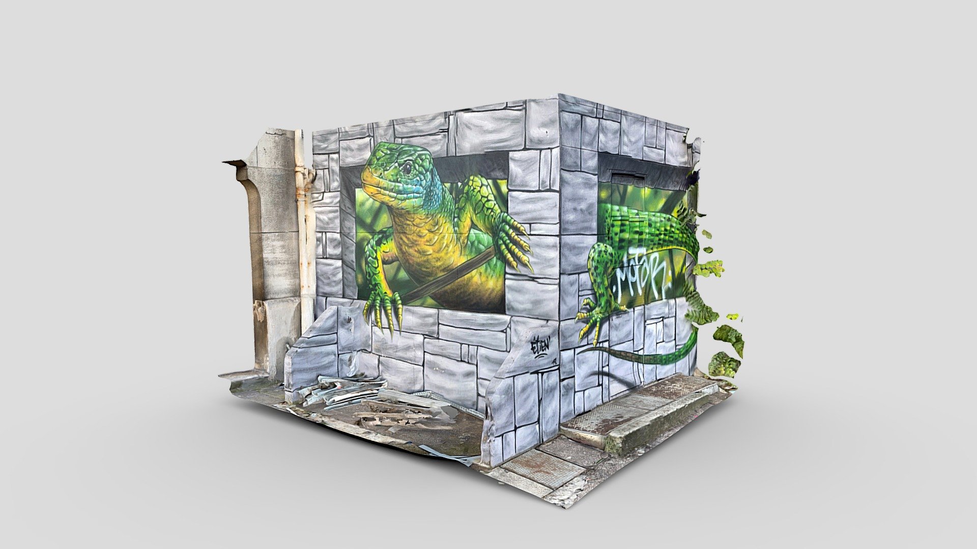 Day 300: Lizard graffiti - Download Free 3D model by alban [bdbd859 ...
