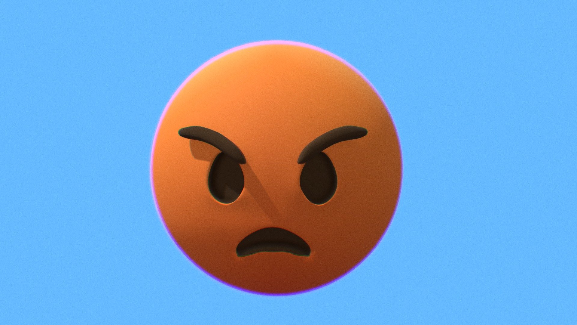 emoji angry cartoon Emoticon Smiley - Download Free 3D model by ...