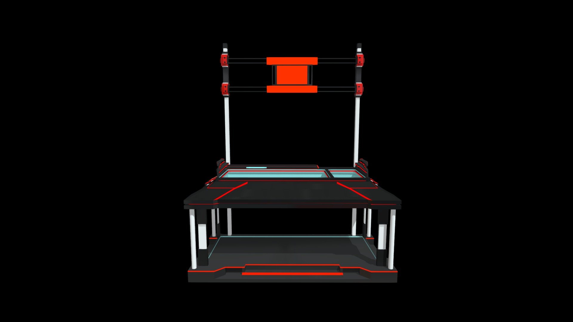 Meja Komputer - Download Free 3D model by DarkMoon (@darkmoonusa24 ...
