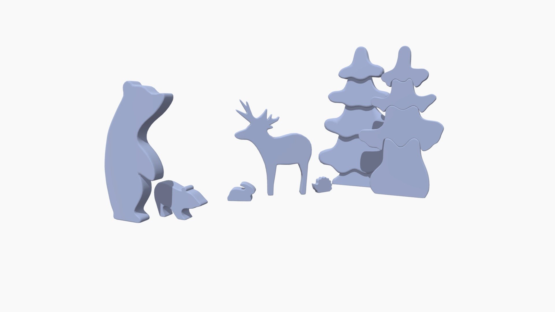 Painted Animals - Download Free 3D model by niteris [bdc3ac3] - Sketchfab