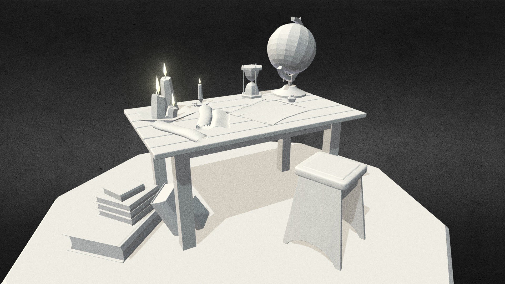 Work space for artist - Download Free 3D model by Ilona Khovan (@im ...