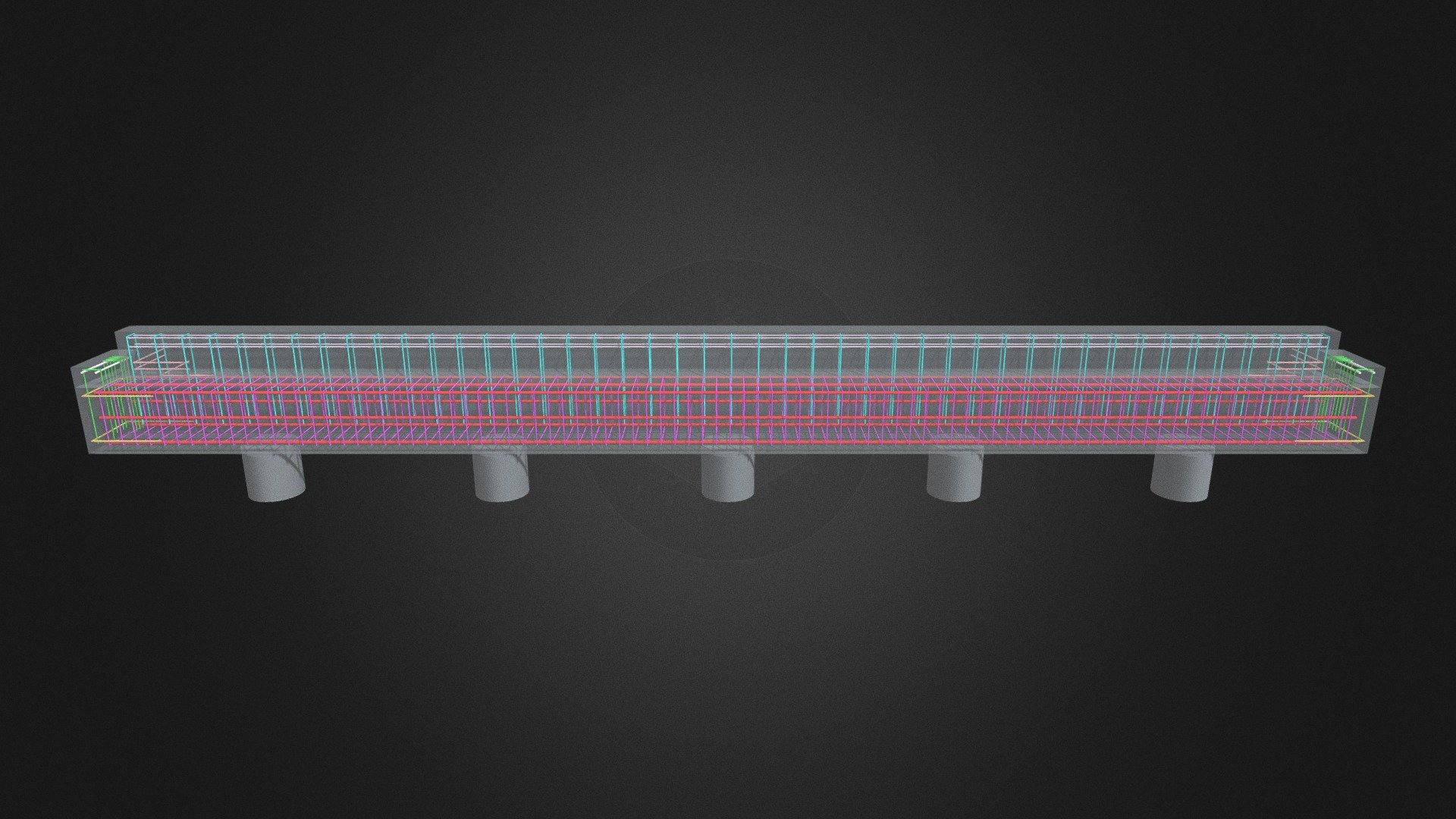 BRIDGE REINFORCEMENT 3D VIEW - Download Free 3D model by PIPO (@pipo ...