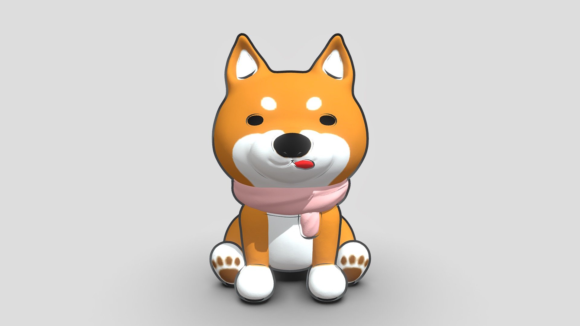 Shiba Inu Dog - Download Free 3D model by Taro Huang (@htw1011 ...