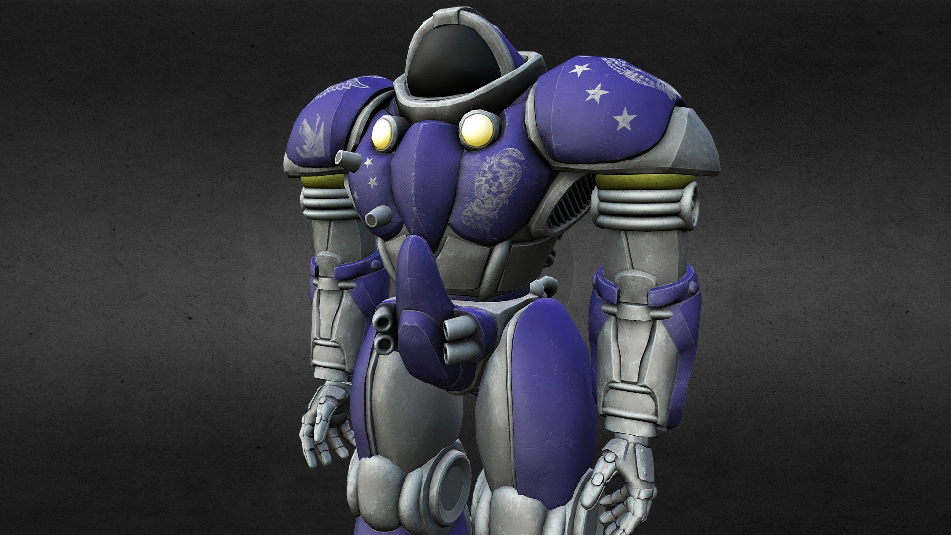 Classic Marine armor from Starcraft brood war - 3D model by ...
