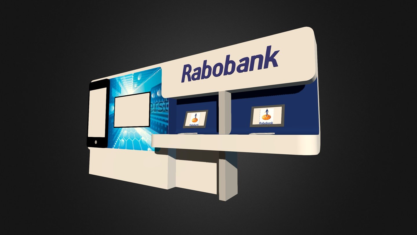 Rabobank Media wall - 3D model by Klaas Vermaas (@klaas) [bdc8217 ...