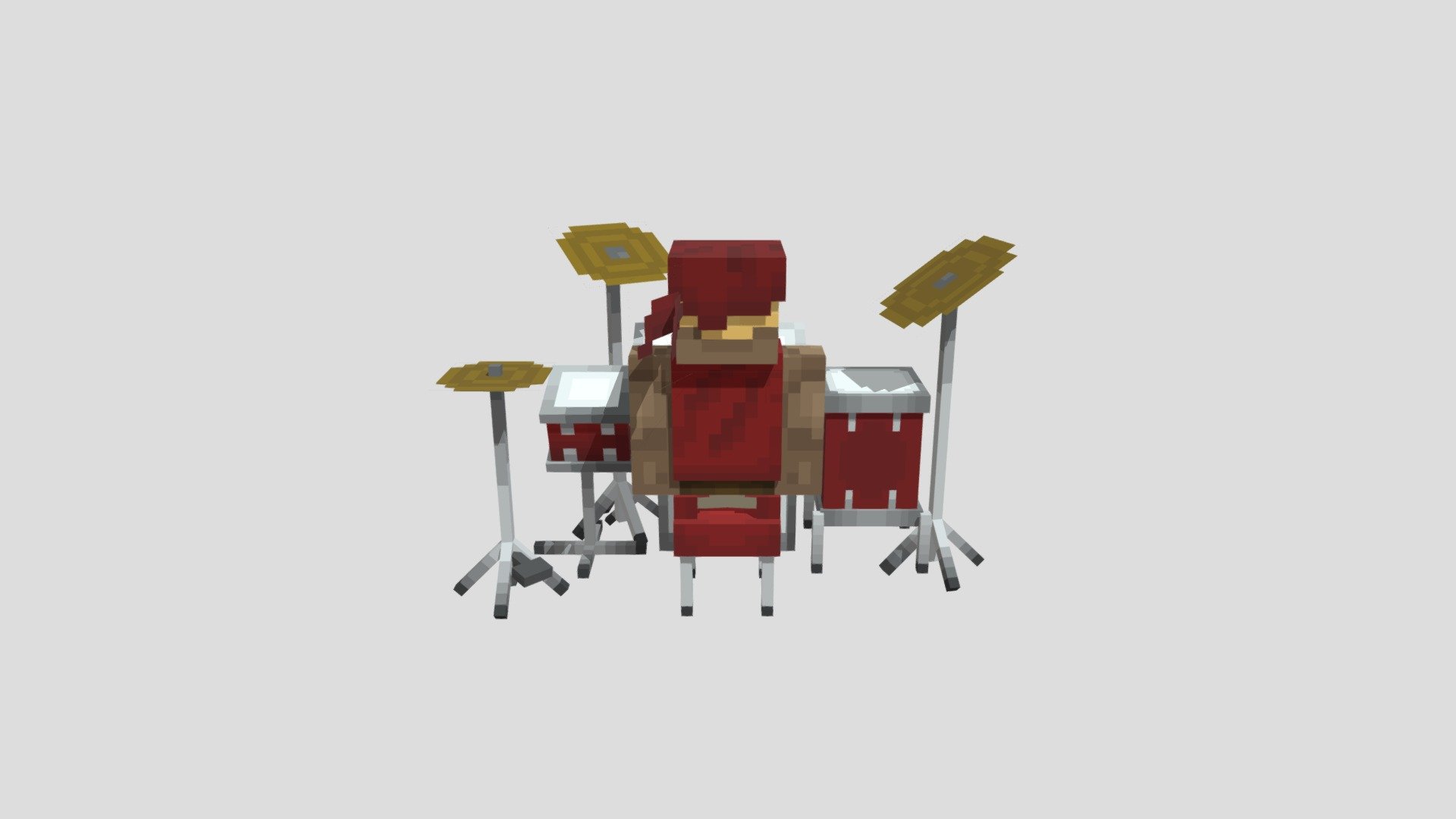 Drummer - 3D model by Ijatnotfound [bdc8d4f] - Sketchfab