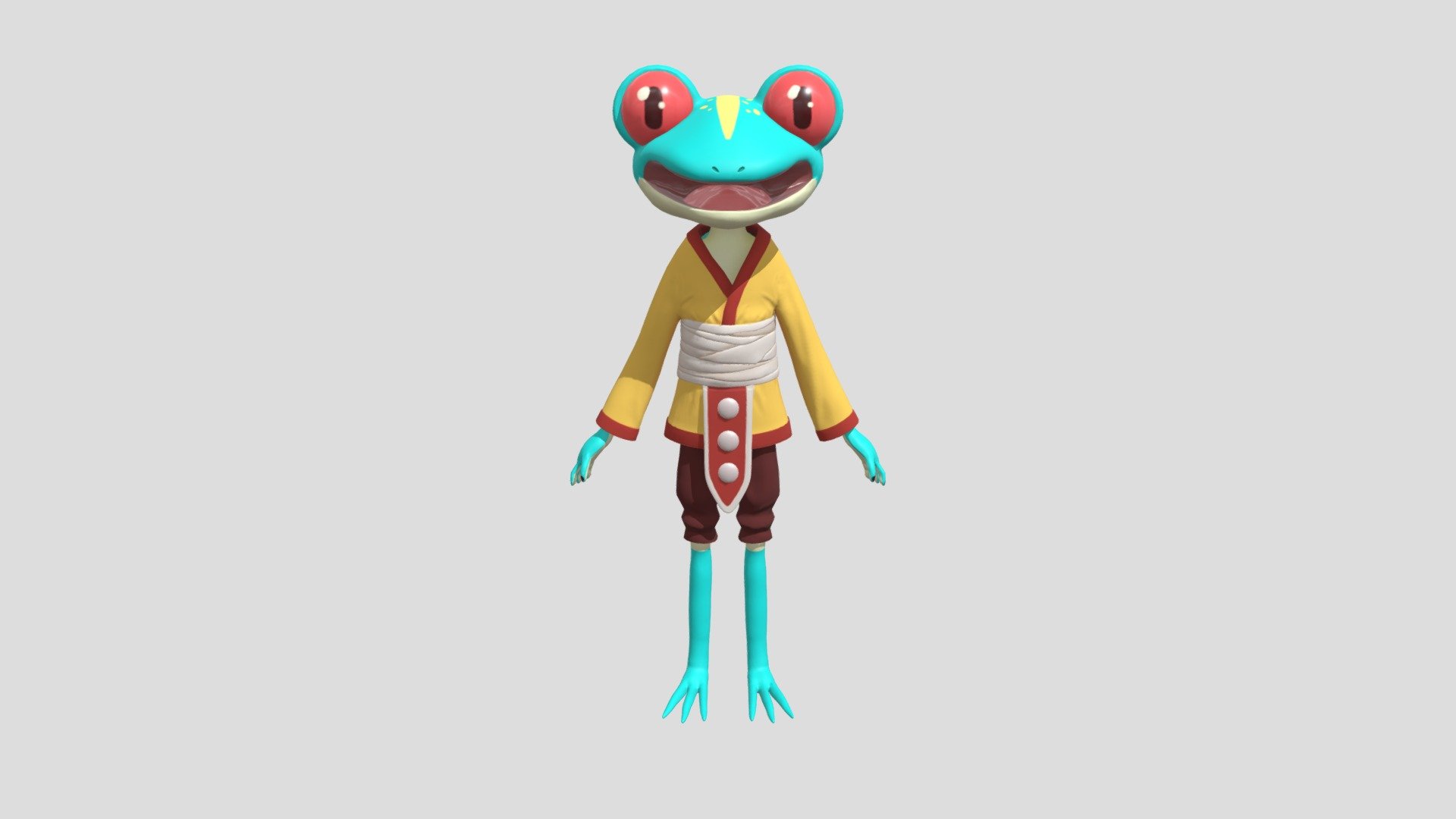 GA2023-IC kung-fu toad - 3D model by SimchukMarina [bdcb610] - Sketchfab
