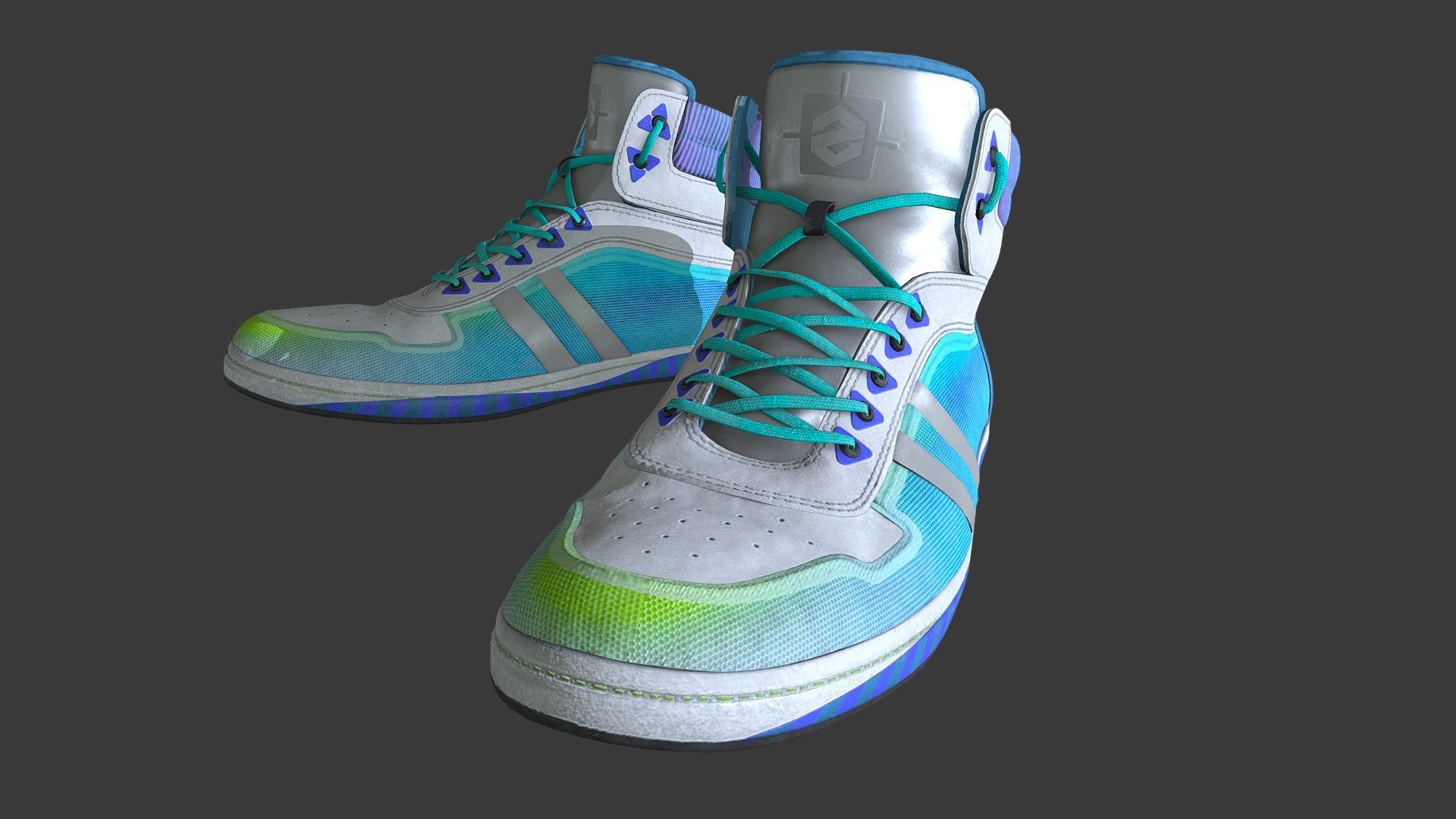 Gradient Shoes #ShoesTexturingChallenge - 3D model by Nadya (@ipanterra ...