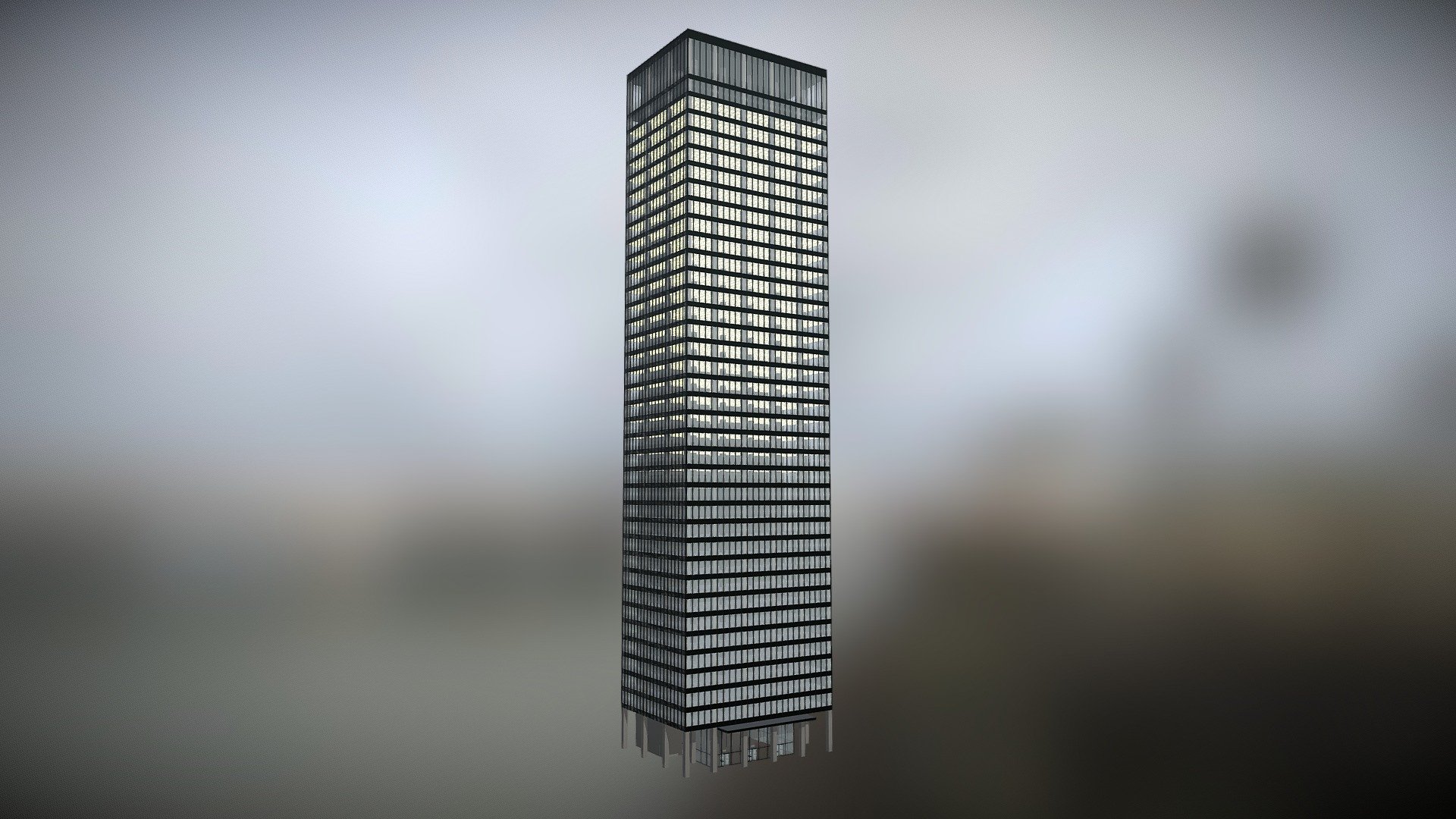 SEAGRAM BUILDING - MIES VAN DER ROHE - 3D model by AXL Visual & Design ...