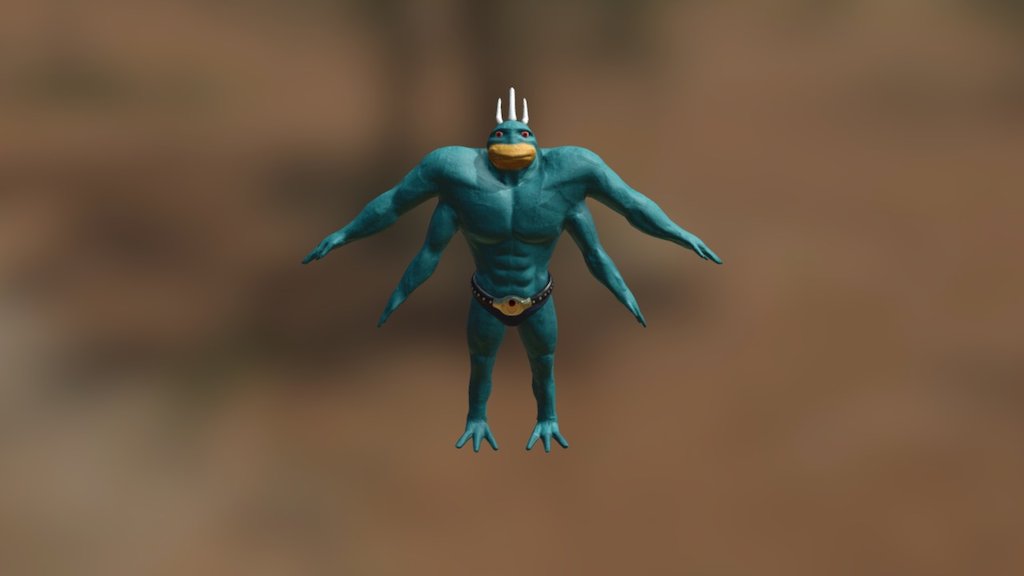 The Creature (Machamp) - 3D model by KAvers3D [bdcd571] - Sketchfab