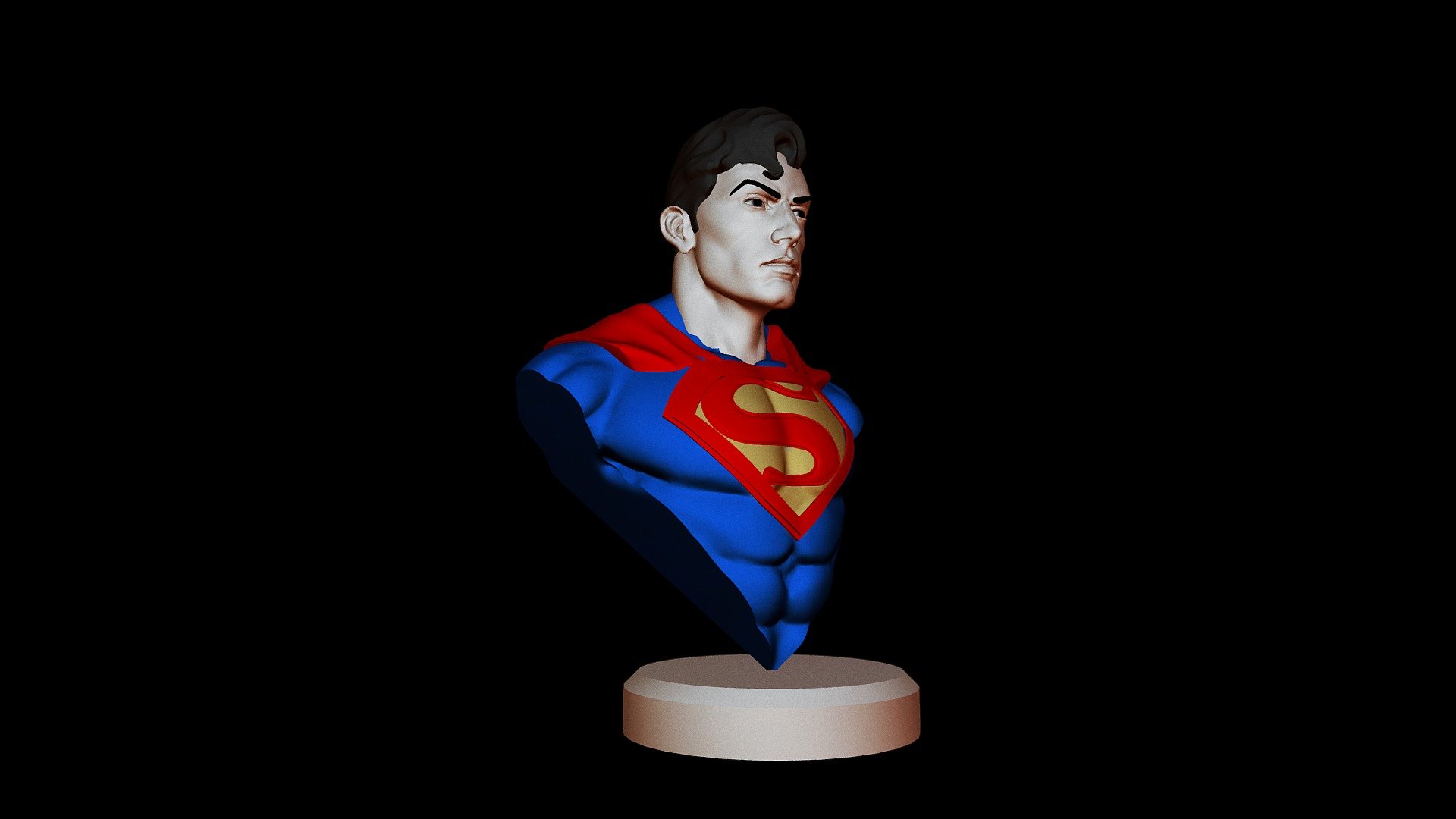 Superman Bust - Download Free 3D model by rushivamshi [bdce98f] - Sketchfab