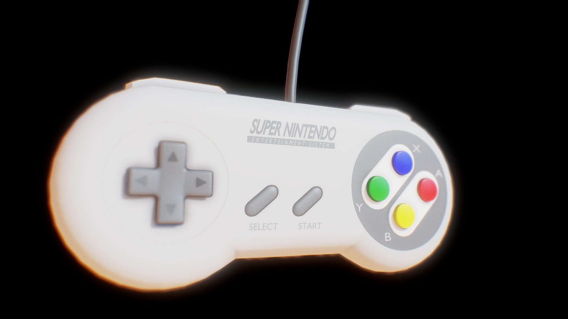 SNES Controller (SUPER Nintendo) - Download Free 3D model by Thales ...