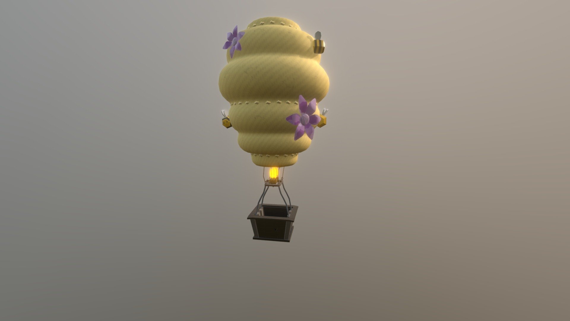 Beehive Balloon - 3D model by NatashaMay [bdcf1a6] - Sketchfab