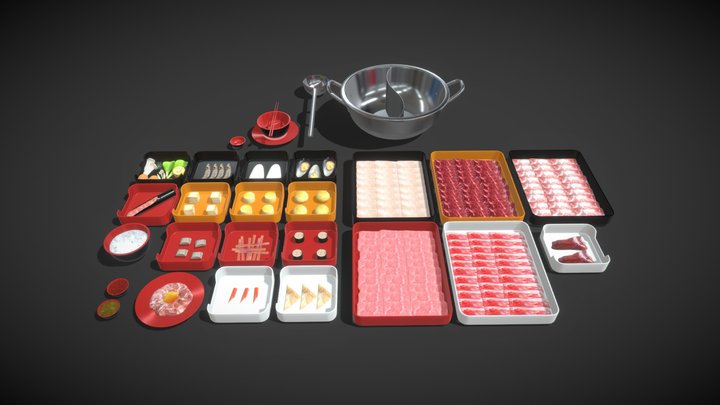 Buffet 3D models - Sketchfab