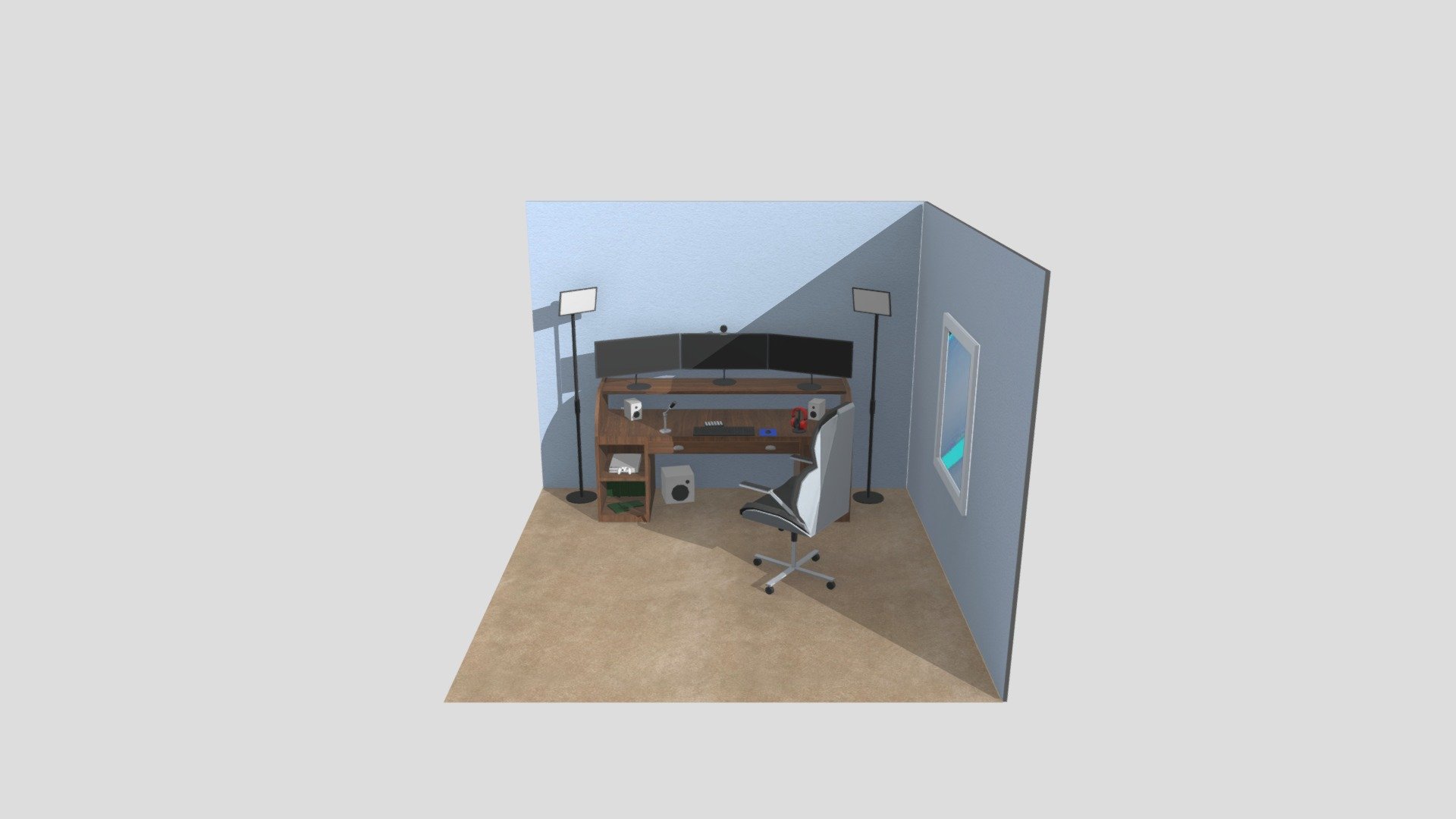 Gaming Station (Textured) - Download Free 3D model by Robert_JD ...