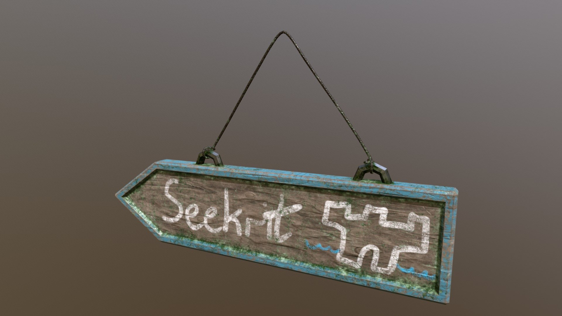 A Wooden Sign - 3D model by Gleeb [bdd18dd] - Sketchfab