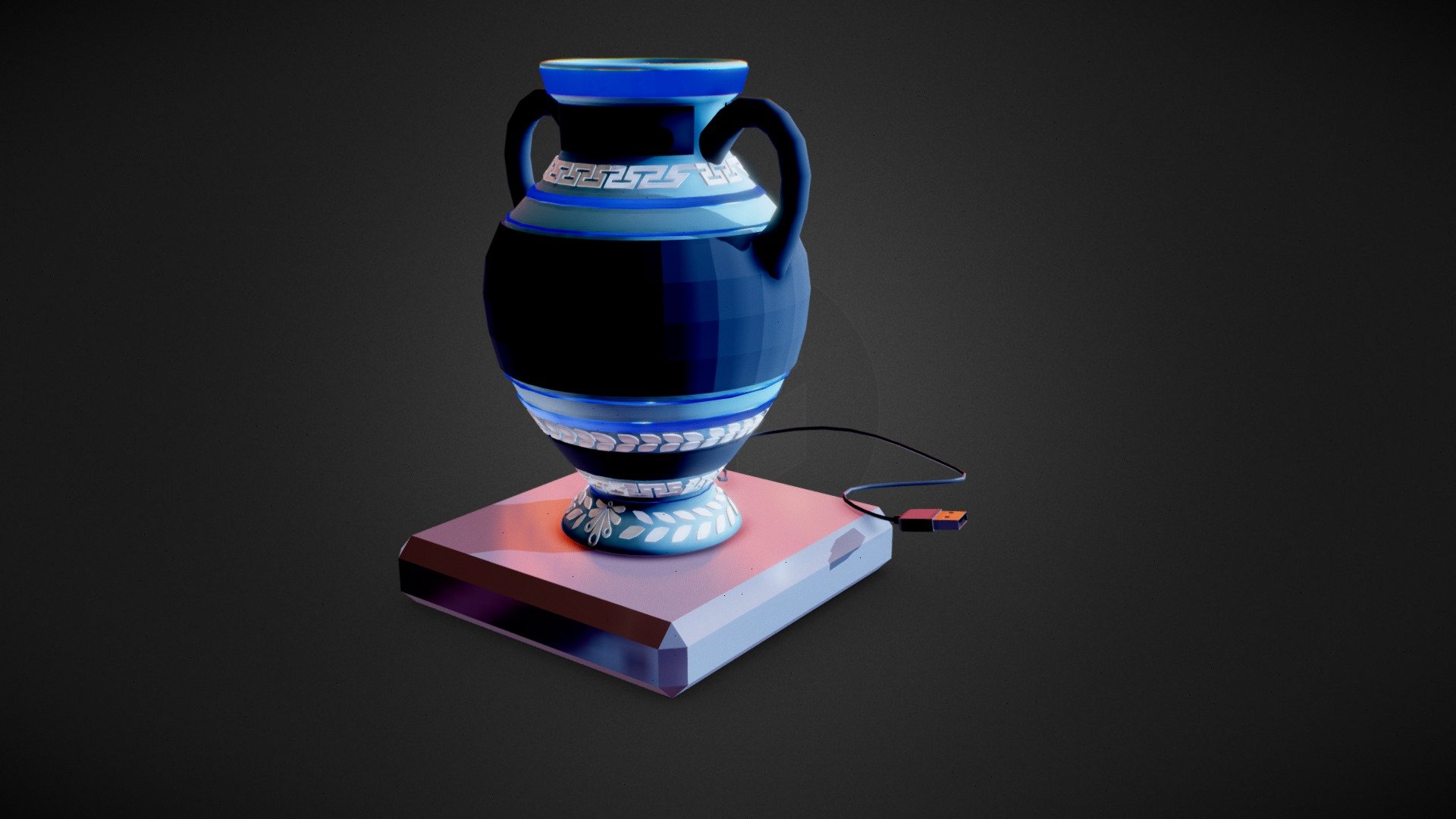 Gaming Amphora Led Speaker - Download Free 3D model by Izzy_Burghard [bdd4aff] - Sketchfab