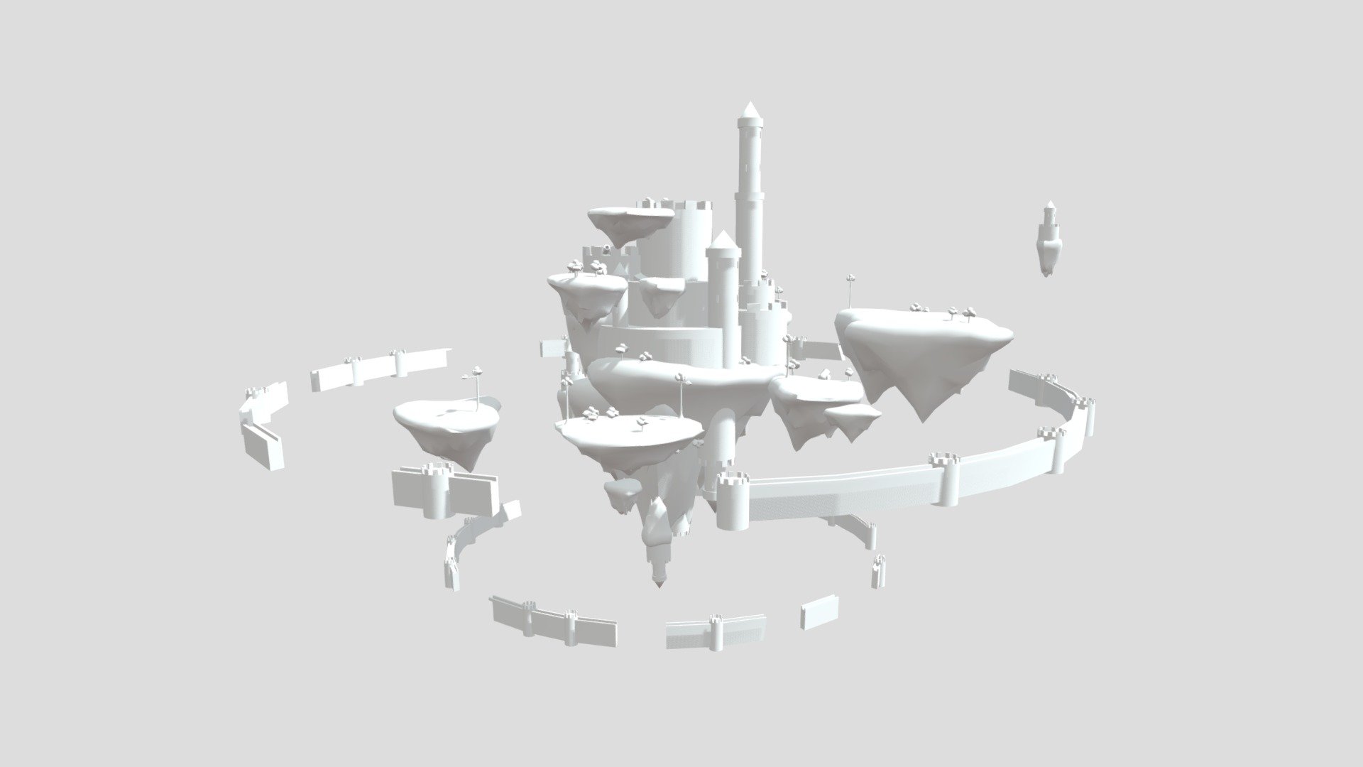 floating island blockout - Download Free 3D model by LouisAlgoet ...