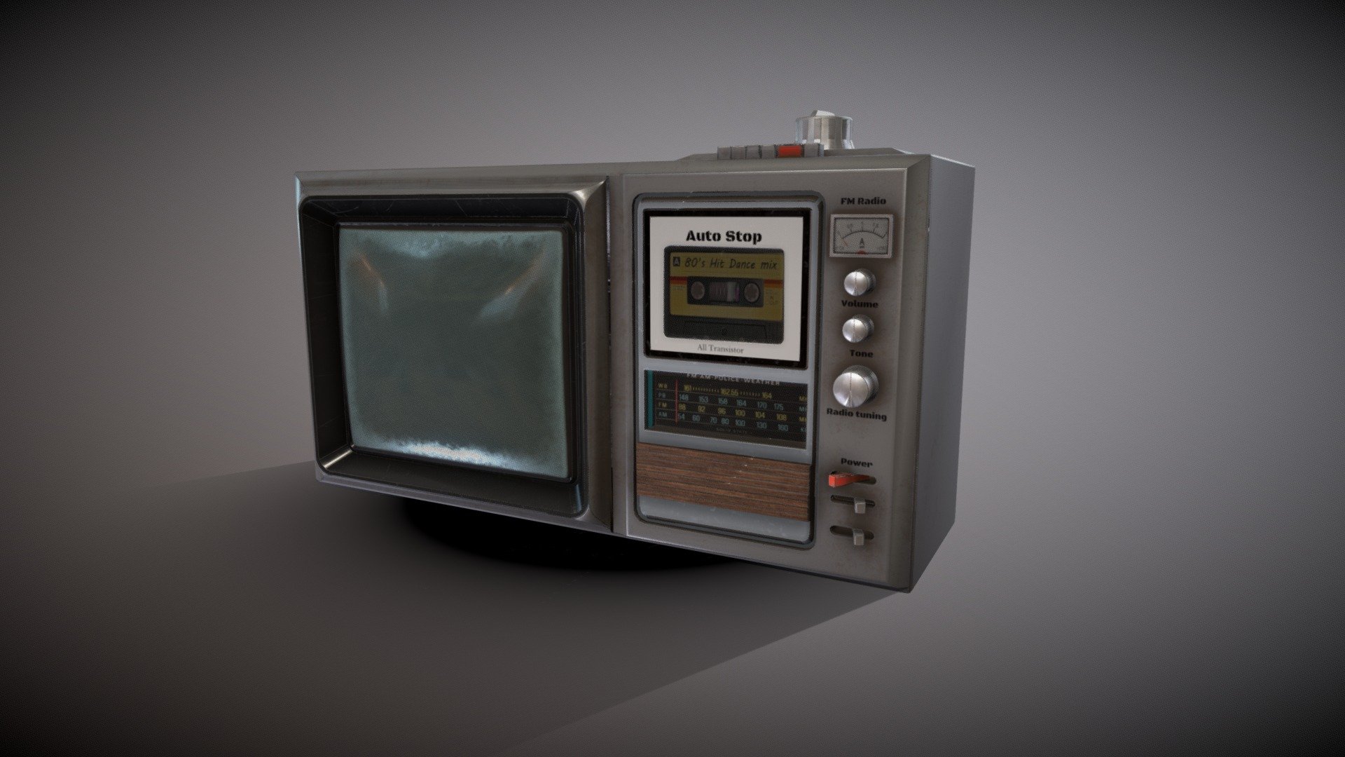 Old Multi Television - 3D model by yasinyorur [bdd5740] - Sketchfab