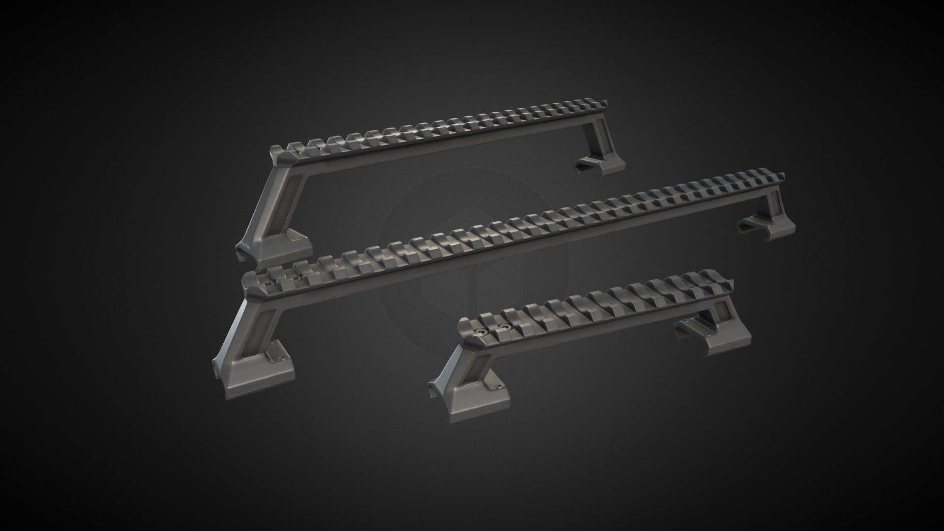 Picatinny Rail Riser Handle - Buy Royalty Free 3D model by Akinaro ...