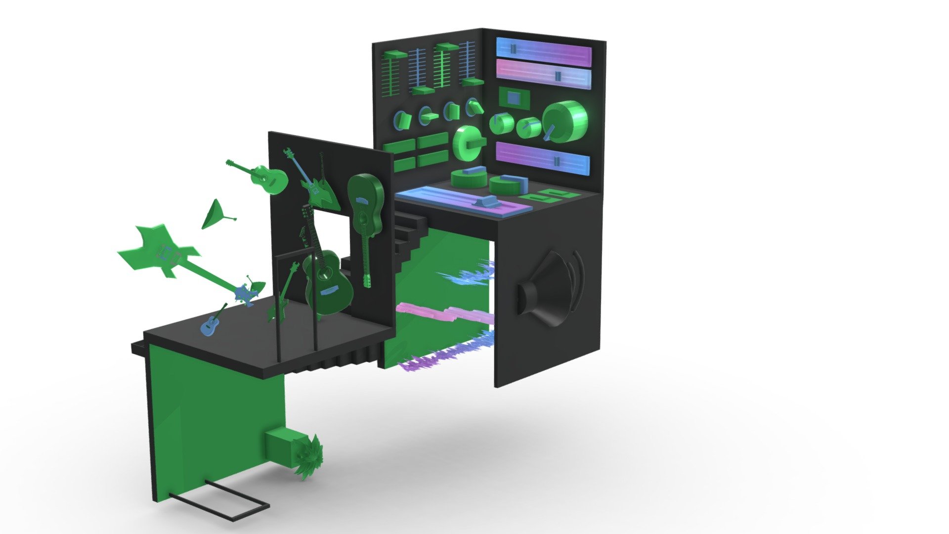 Spotify - 3D model by Knotel [bdd9cc4] - Sketchfab