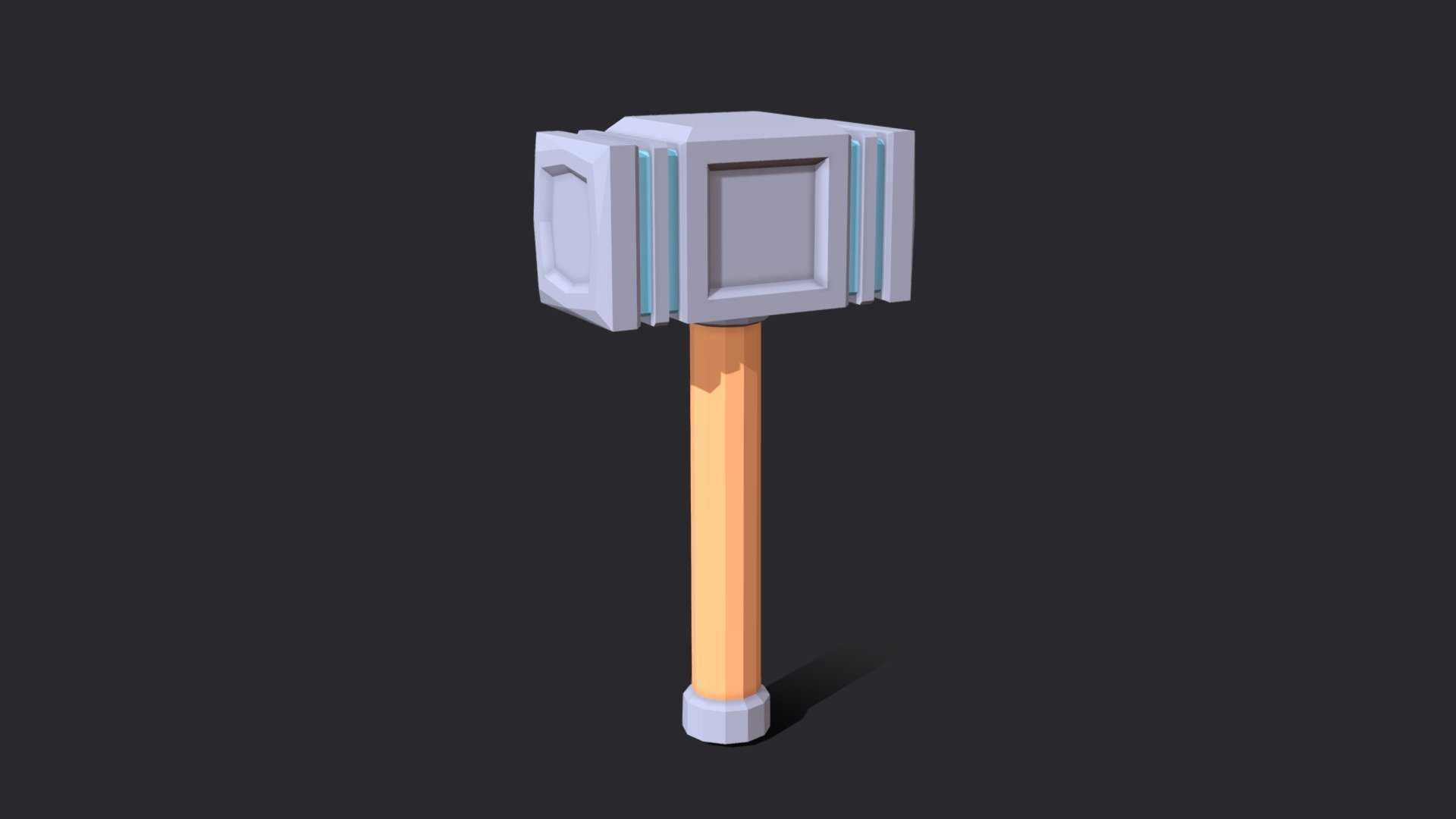 Low-Poly Hammer - Download Free 3D model by LunarEcliptic (@bluhmevan) [bdda01e] - Sketchfab
