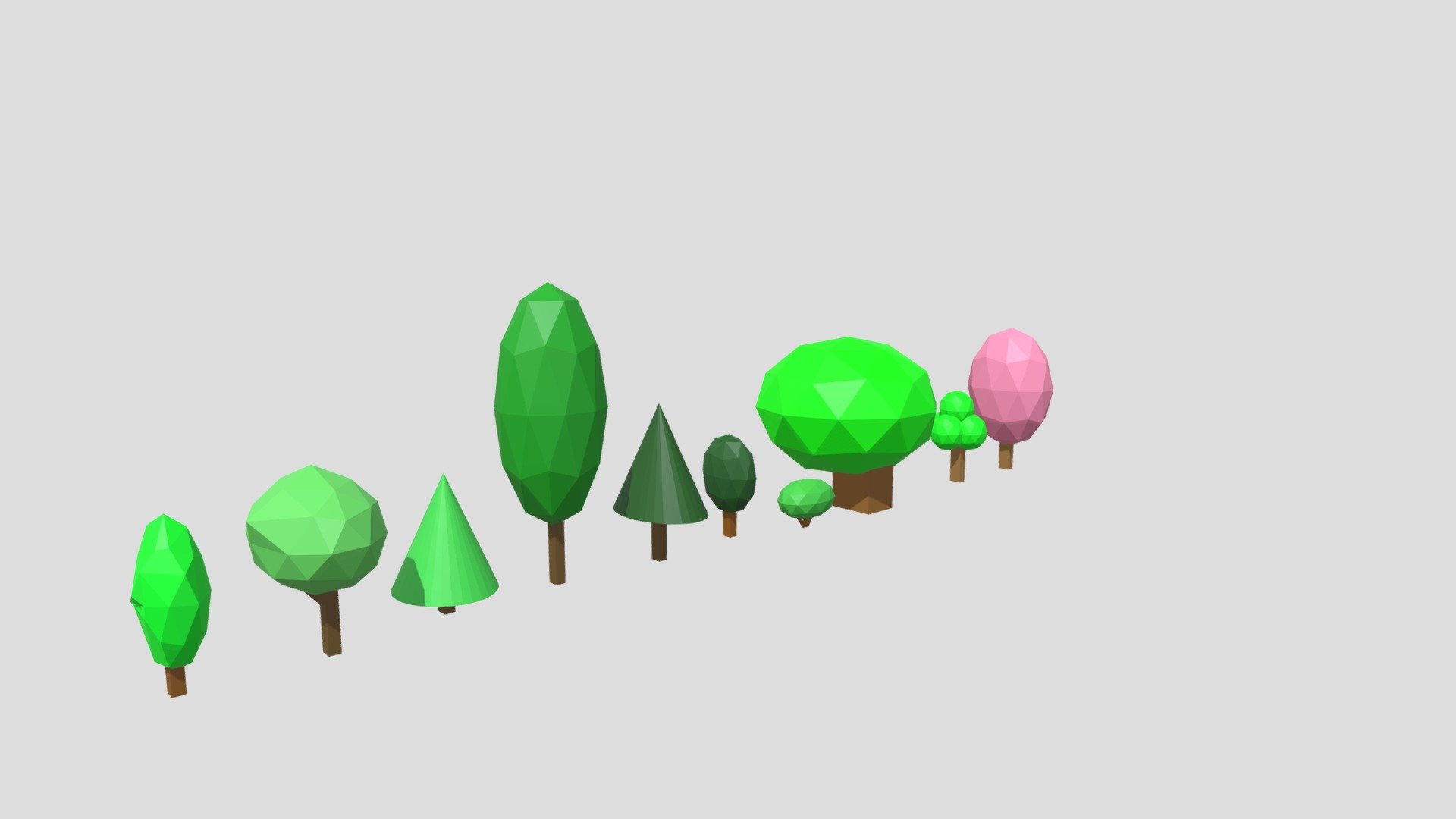 Low Poly Tree Pack - Download Free 3D model by Blendcat ...