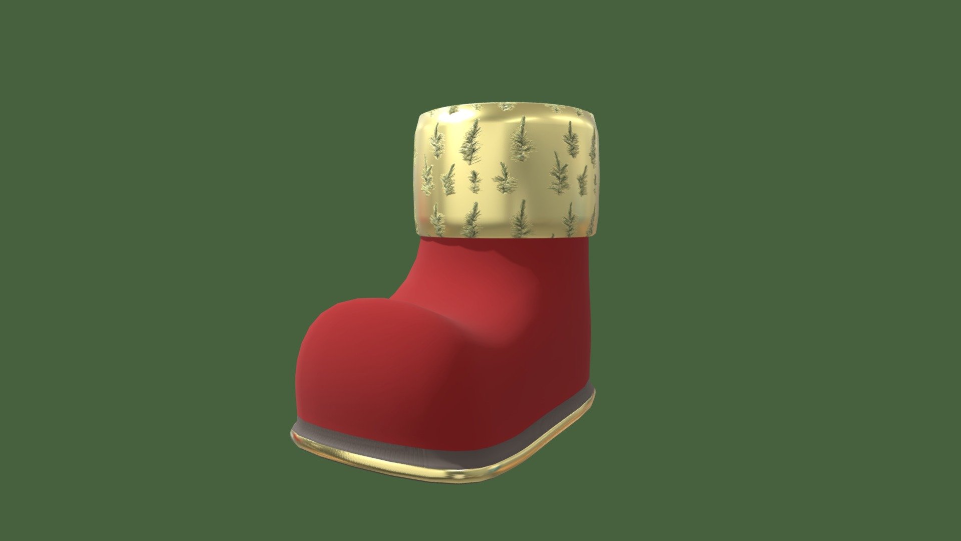 Santas Boots - Download Free 3D model by 3d-Pauer [bddbf41] - Sketchfab