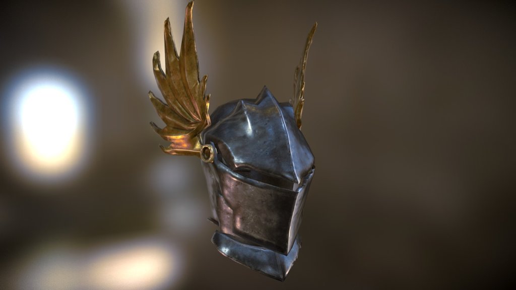 Knight's Helm - Download Free 3D model by ArtLeaving (@aptyphawk22 ...