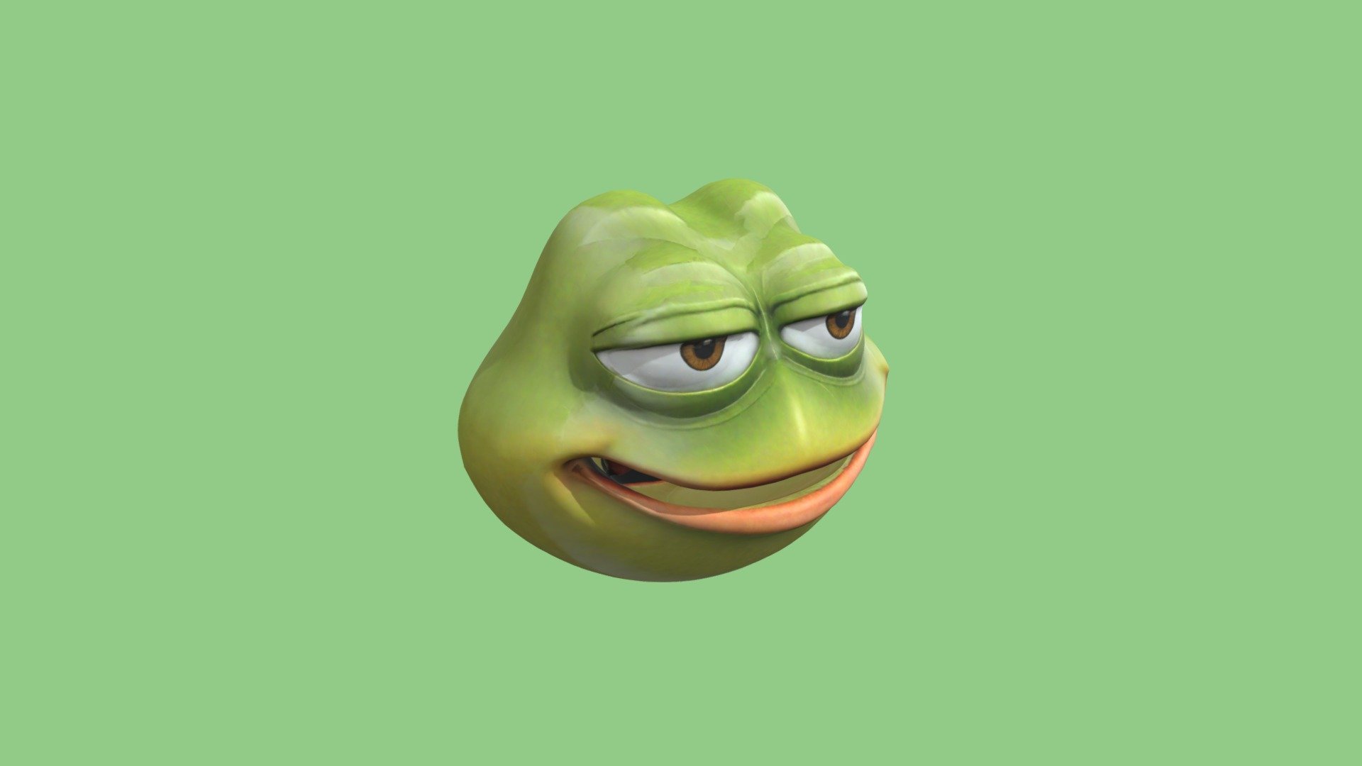 [Meshy] Stoned Pepe IMG>3D - Download Free 3D model by bit.chan ...