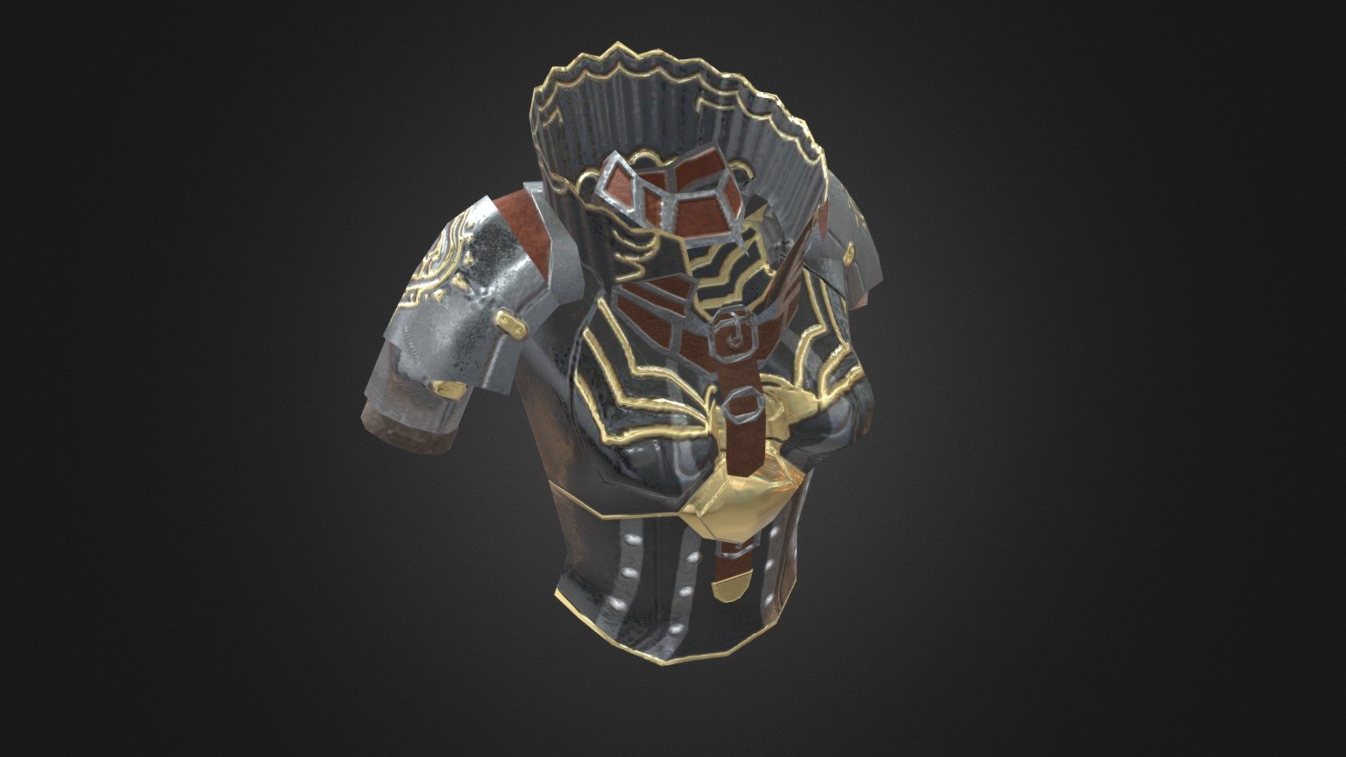 Armor from Monarch Online (Low Poly) (Practice) - 3D model by ...